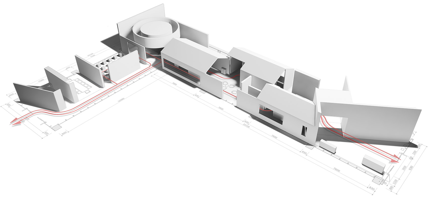EMTEK Letter Testing Exhibition Hall by Zones Design Studio - 谷德设计网
