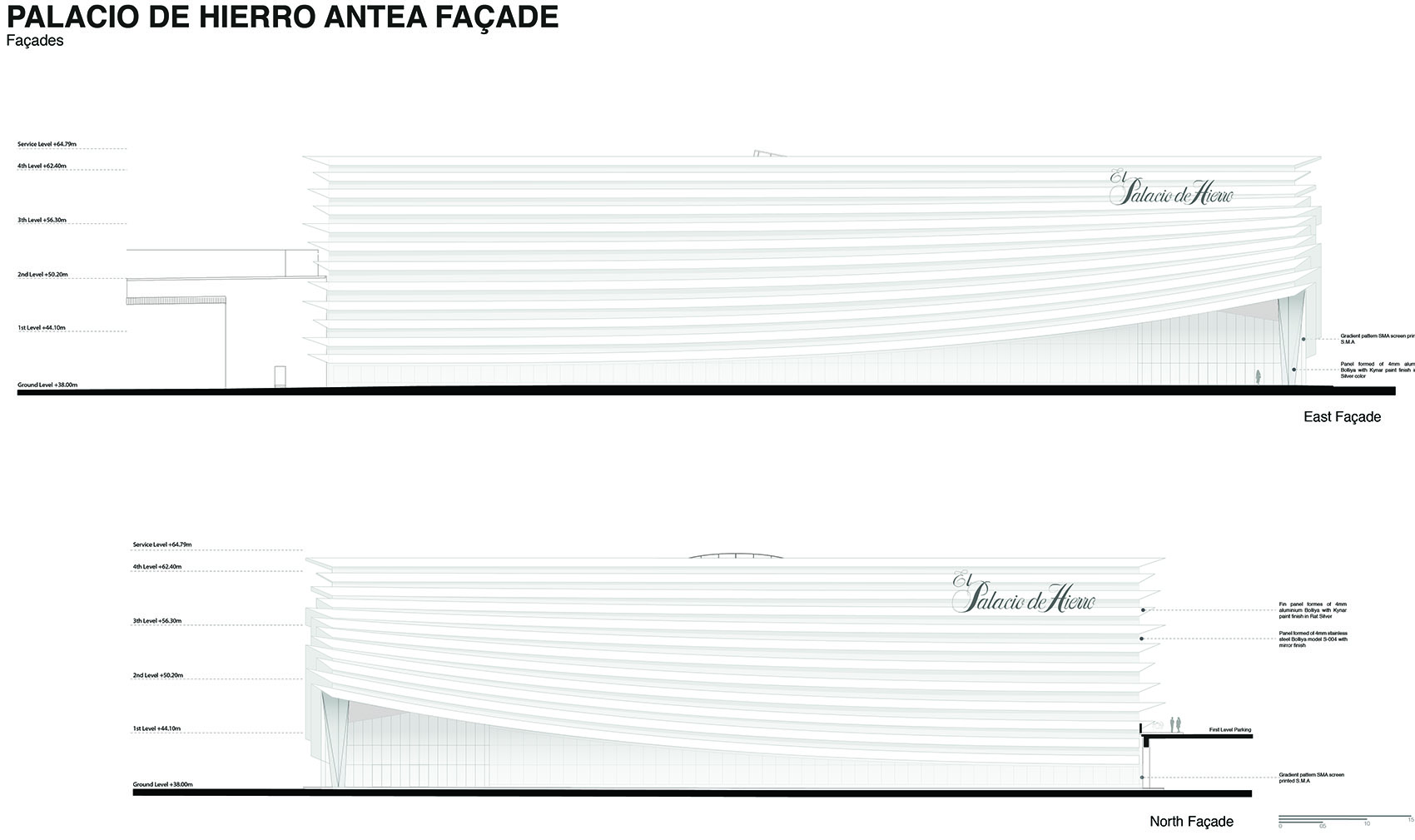 Palacio de Hierro Antea Facade by Sordo Madaleno Arquitectos - 谷德设计网