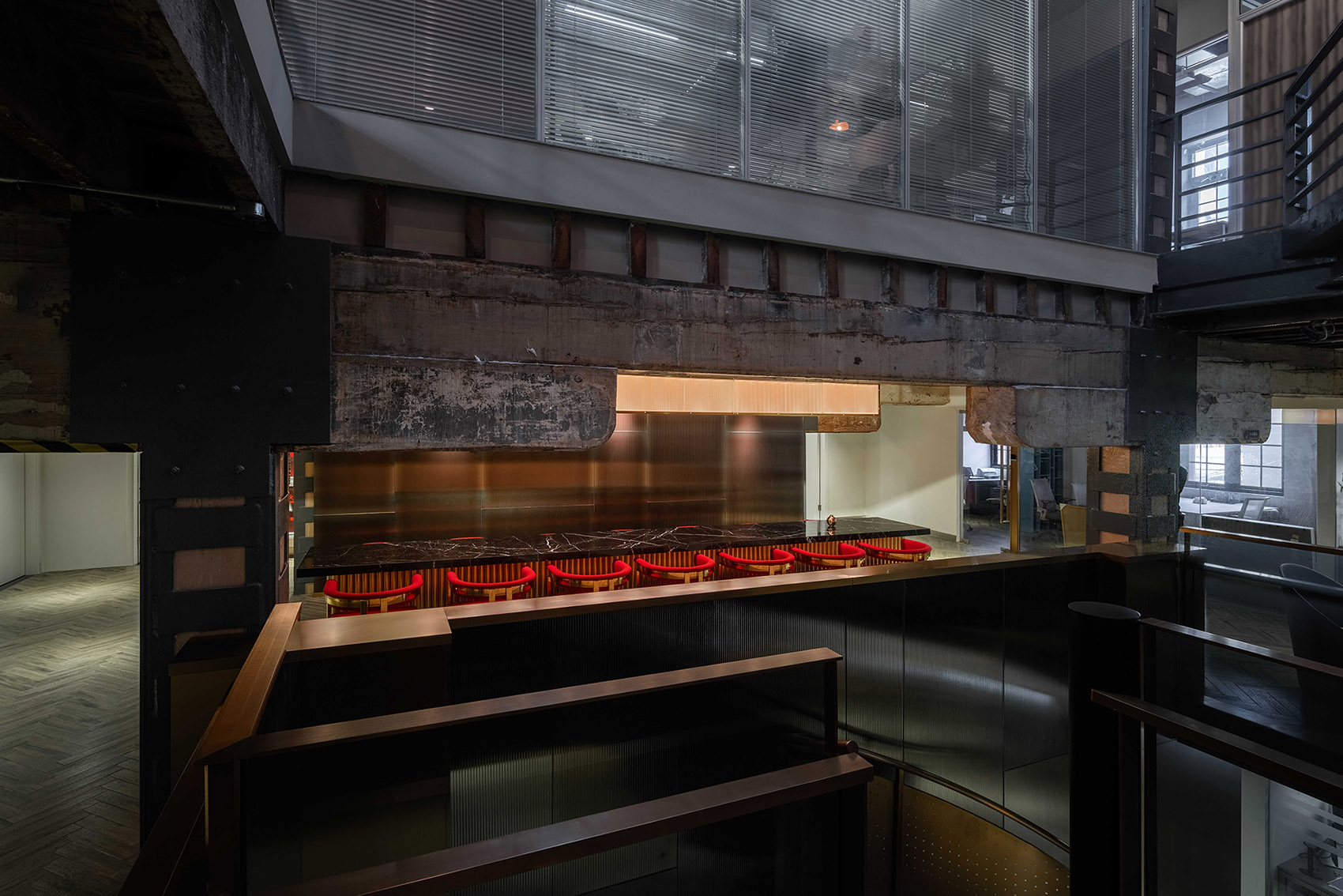 Lobby and Public Space Renovation of the Amber Building, China by KWSD ...