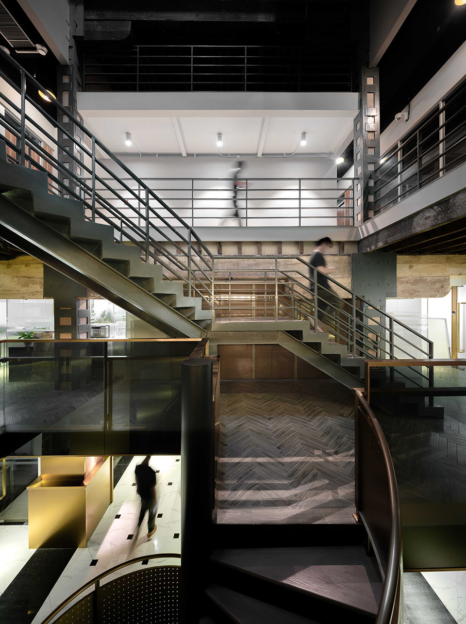 Lobby and Public Space Renovation of the Amber Building, China by KWSD ...