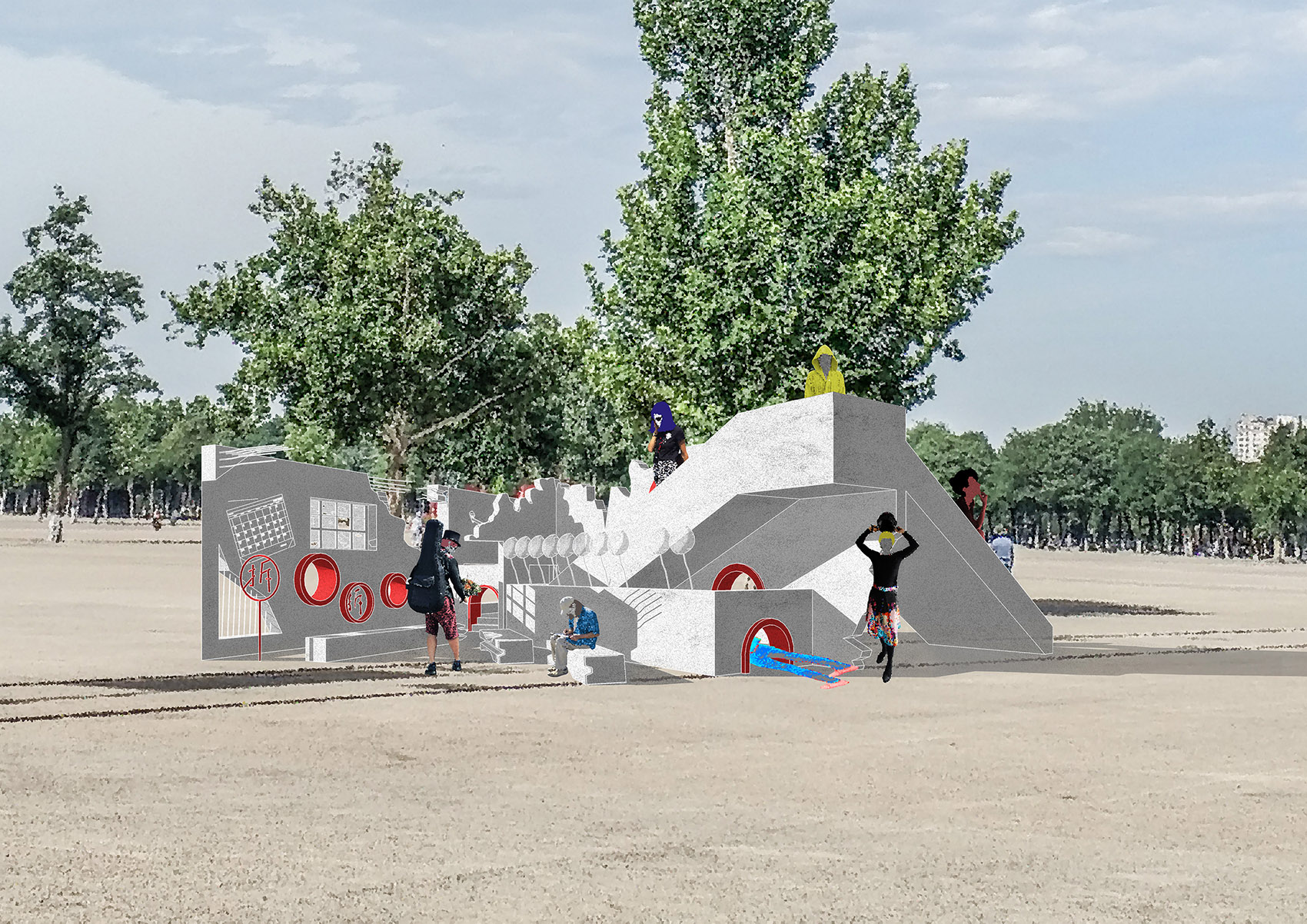 Urban Research: The Gaps of Public Space by Monolith Architects - 谷德设计网