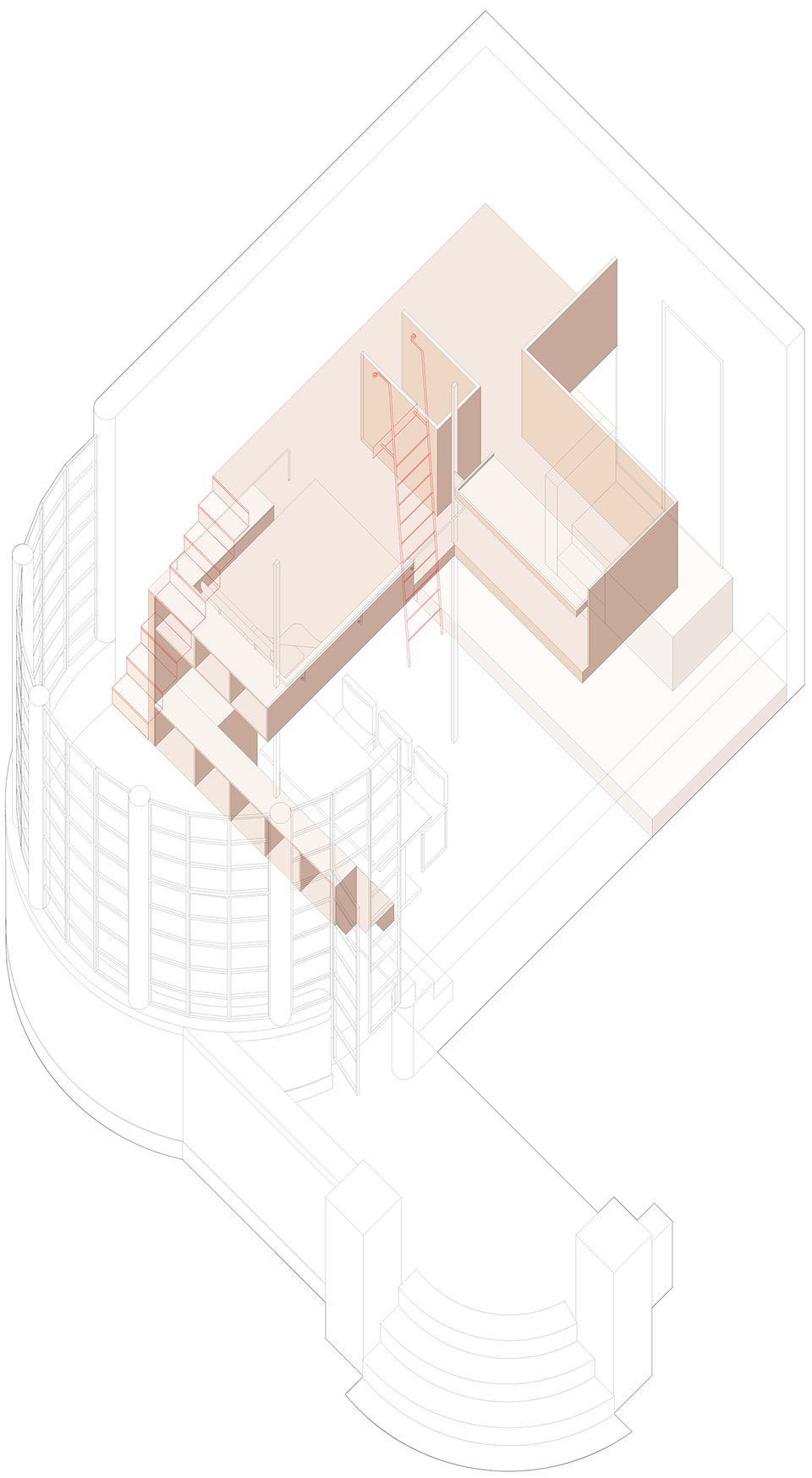 U-shape room, Shanghai, China by Atelier tao+c - 谷德设计网