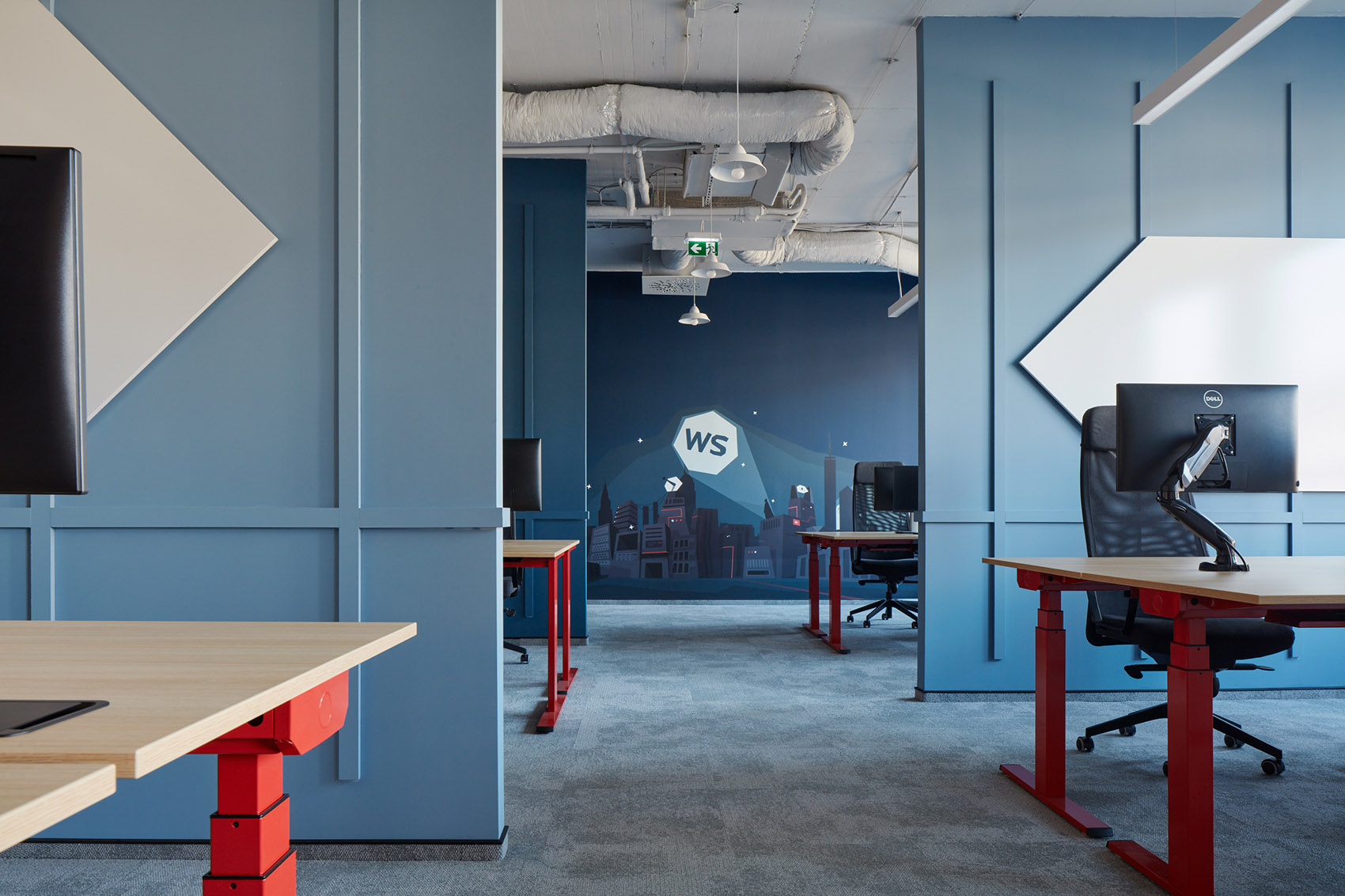 Office interior design for IT company WebSupport by Studio Perspektiv s ...