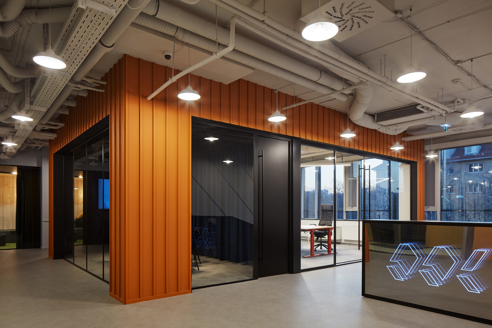 Office interior design for IT company WebSupport by Studio Perspektiv s ...