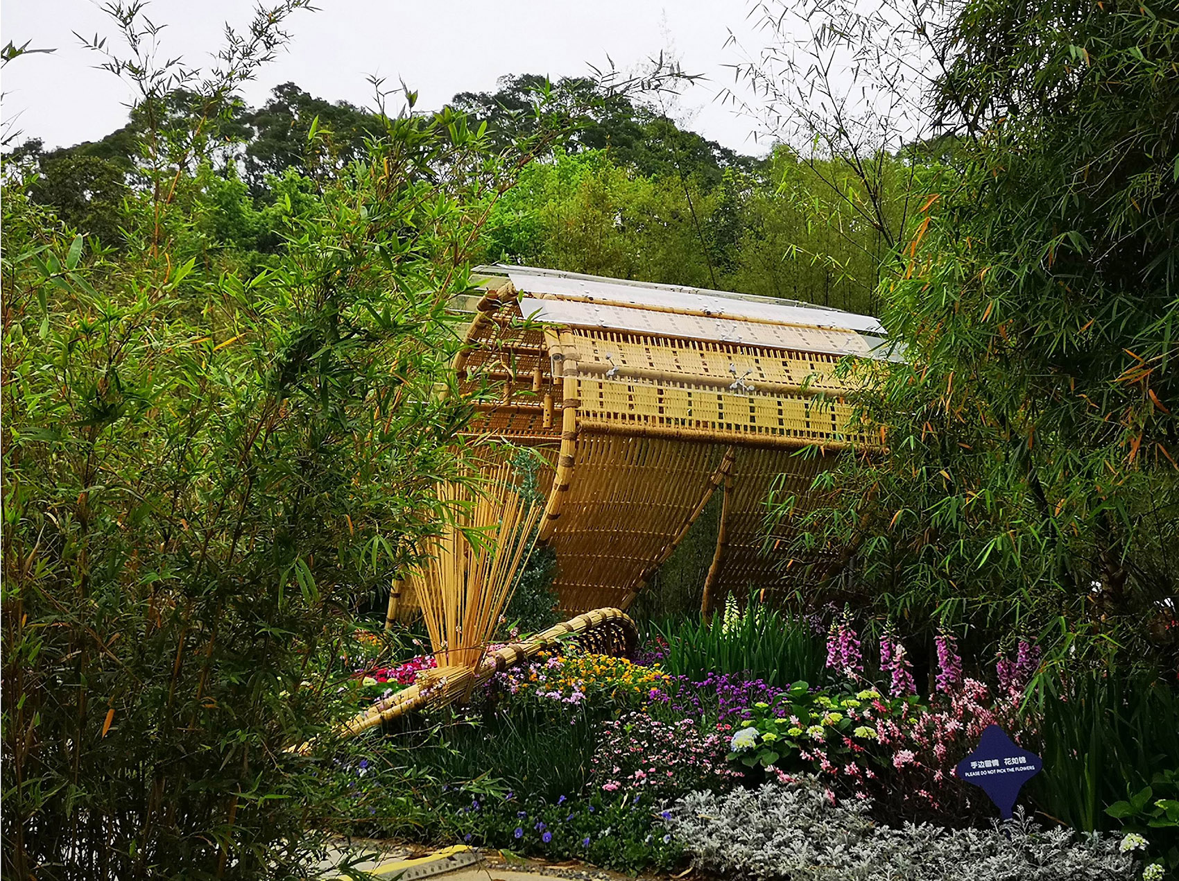 ”Tide”- Bamboo installation, China by BERYL - 谷德设计网