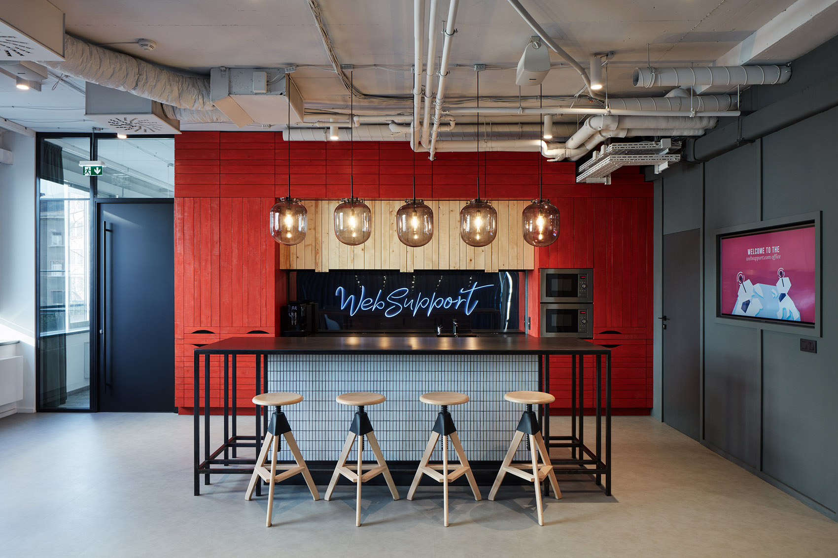 Office interior design for IT company WebSupport by Studio Perspektiv s ...