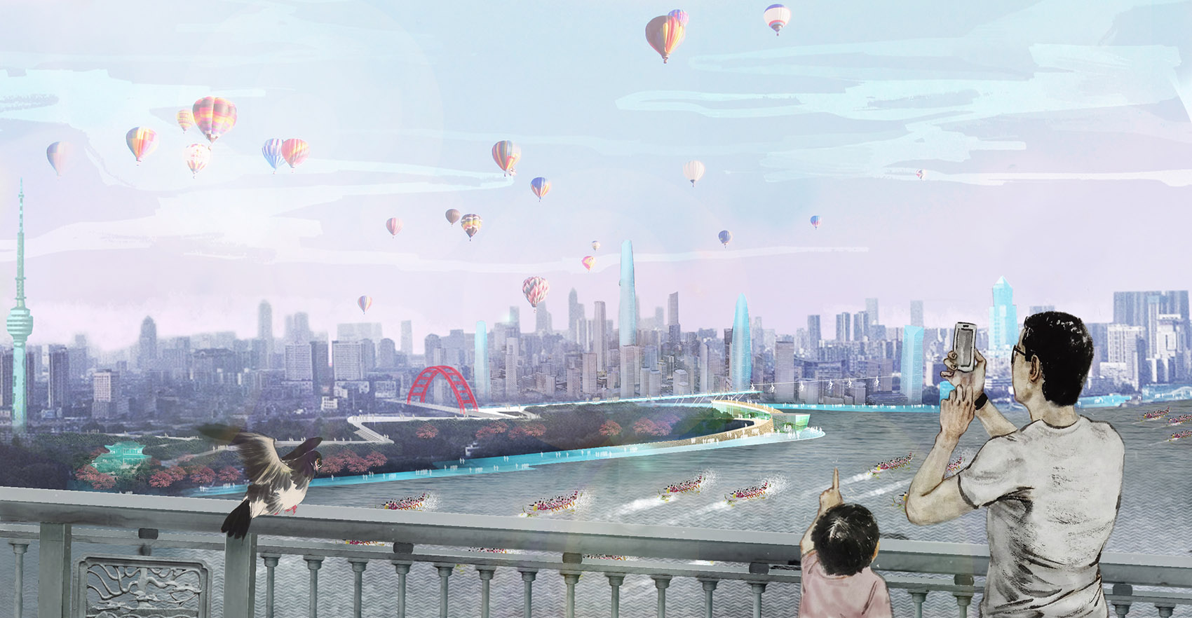 Wuhan Yangtze Riverfront Park in China by Sasaki - 谷德设计网