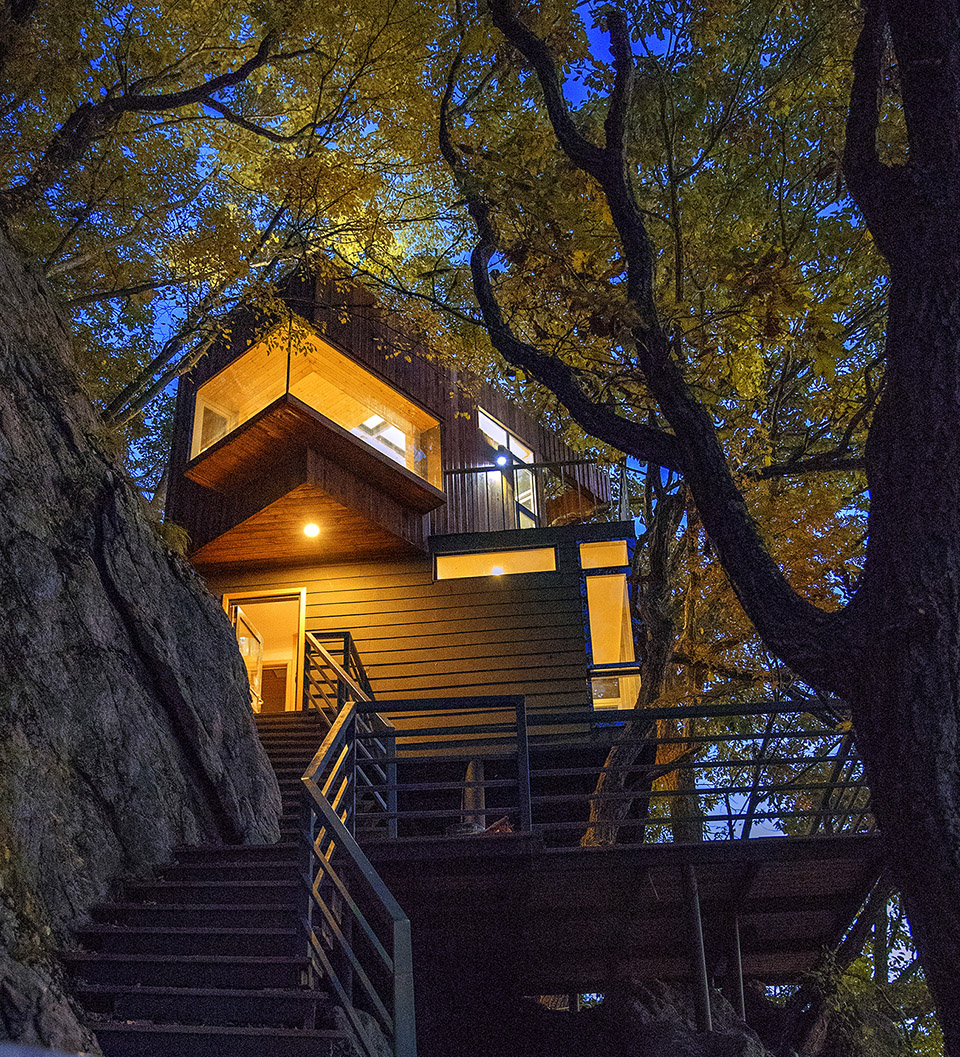 Tree House in LaoJun Mountain, Luoyang, China by OJO-OYO PreLab - 谷德设计网