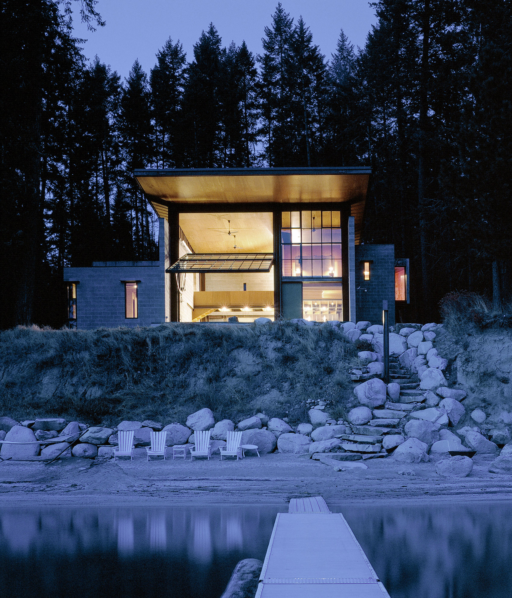 Chicken Point Cabin by Olson Kundig Architects - 谷德设计网