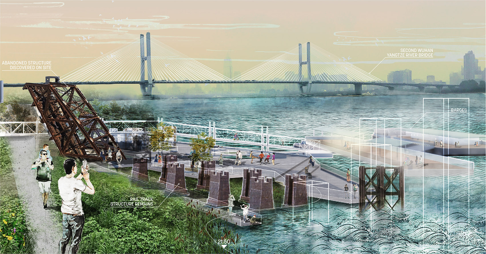 Wuhan Yangtze Riverfront Park in China by Sasaki - 谷德设计网