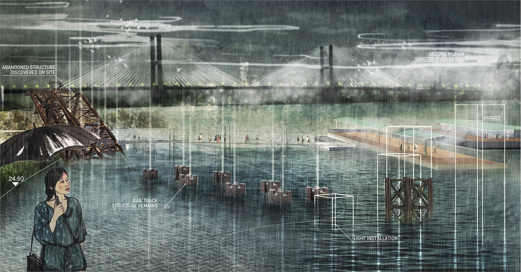 Wuhan Yangtze Riverfront Park in China by Sasaki - 谷德设计网