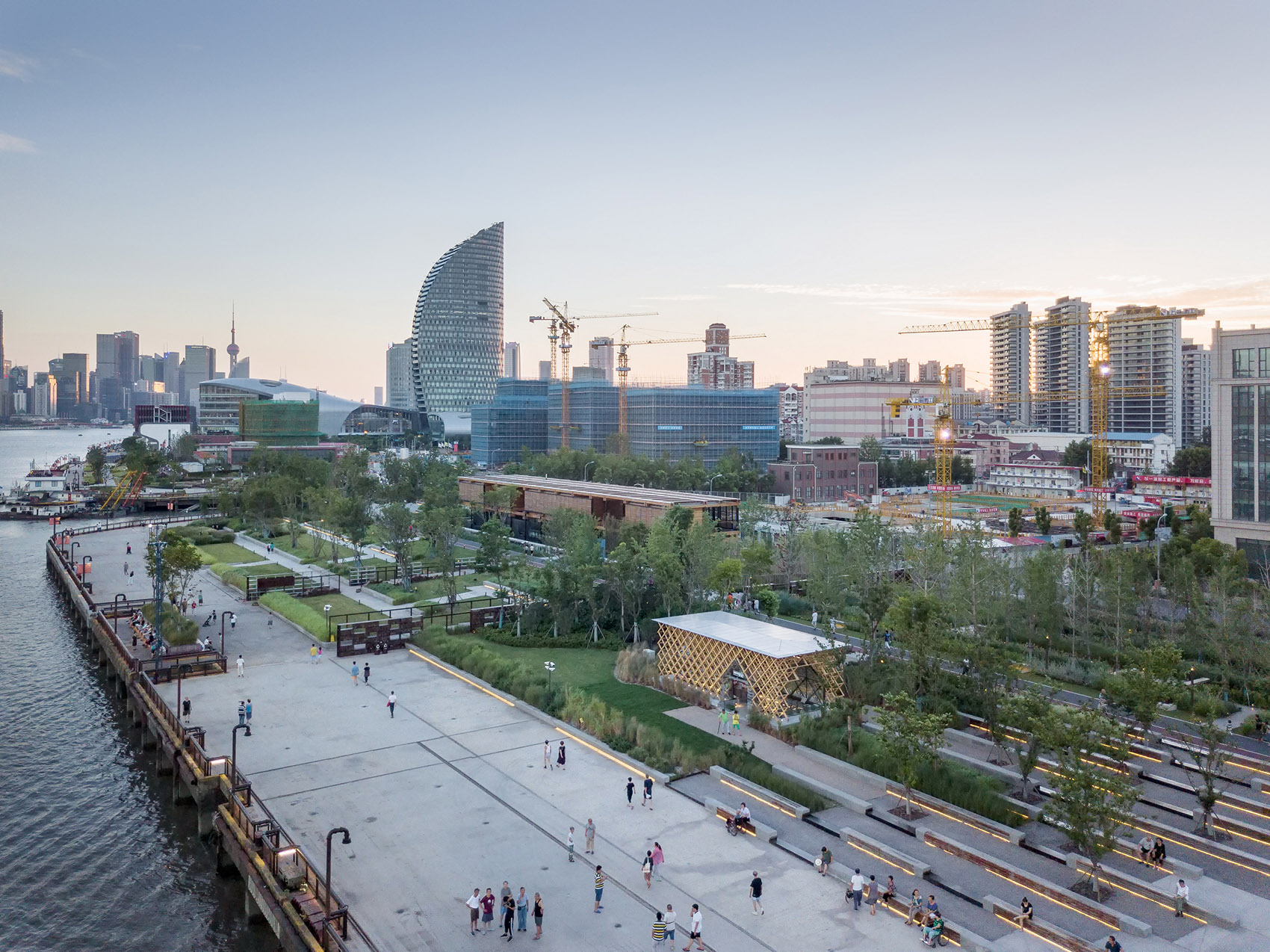 Public Space of Yangpu Riverfront (South Section Phase II), China by ...