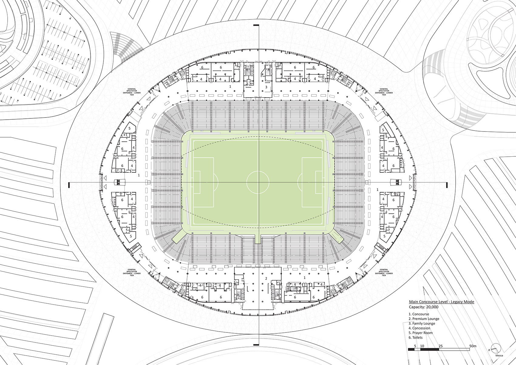 Al Janoub Stadium In Al Wakrah by Zaha Hadid Architects - 谷德设计网