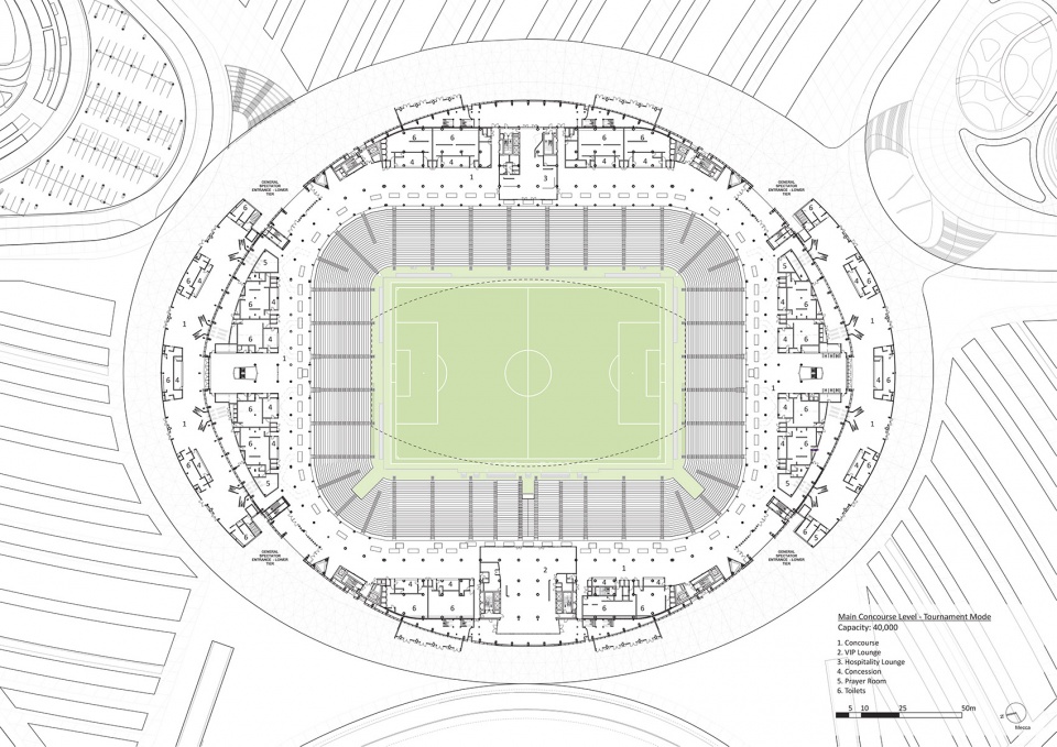 Al Janoub Stadium In Al Wakrah by Zaha Hadid Architects - 谷德设计网