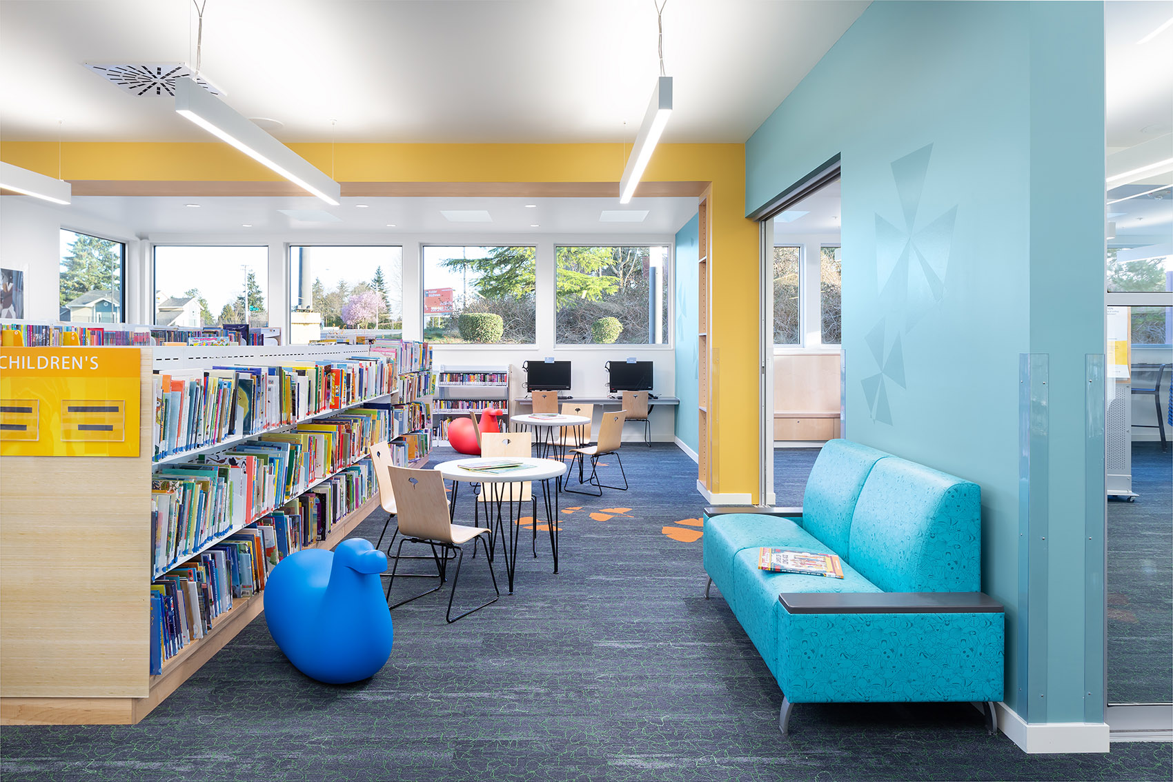 Kent Panther Lake Library by Fivedot - 谷德设计网