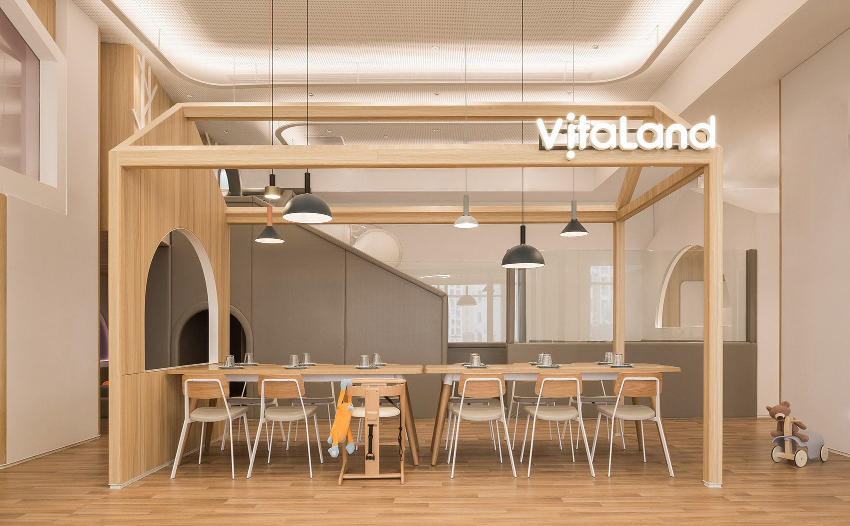 Vitaland kid restaurant – Children’s Treehouse Park by Golucci Interior ...