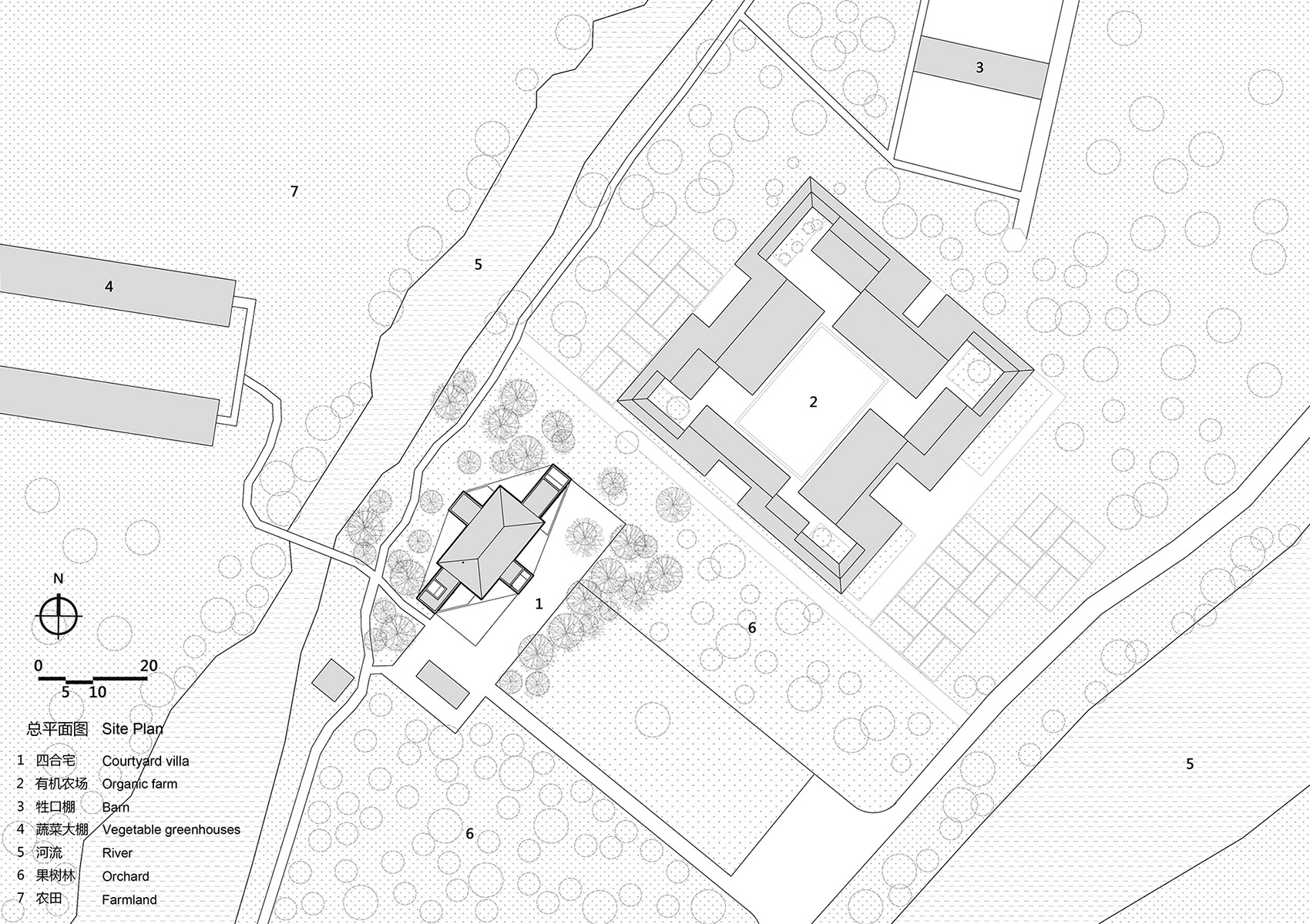Courtyard Villa in Tangshan, China by ARCHSTUDIO - 谷德设计网