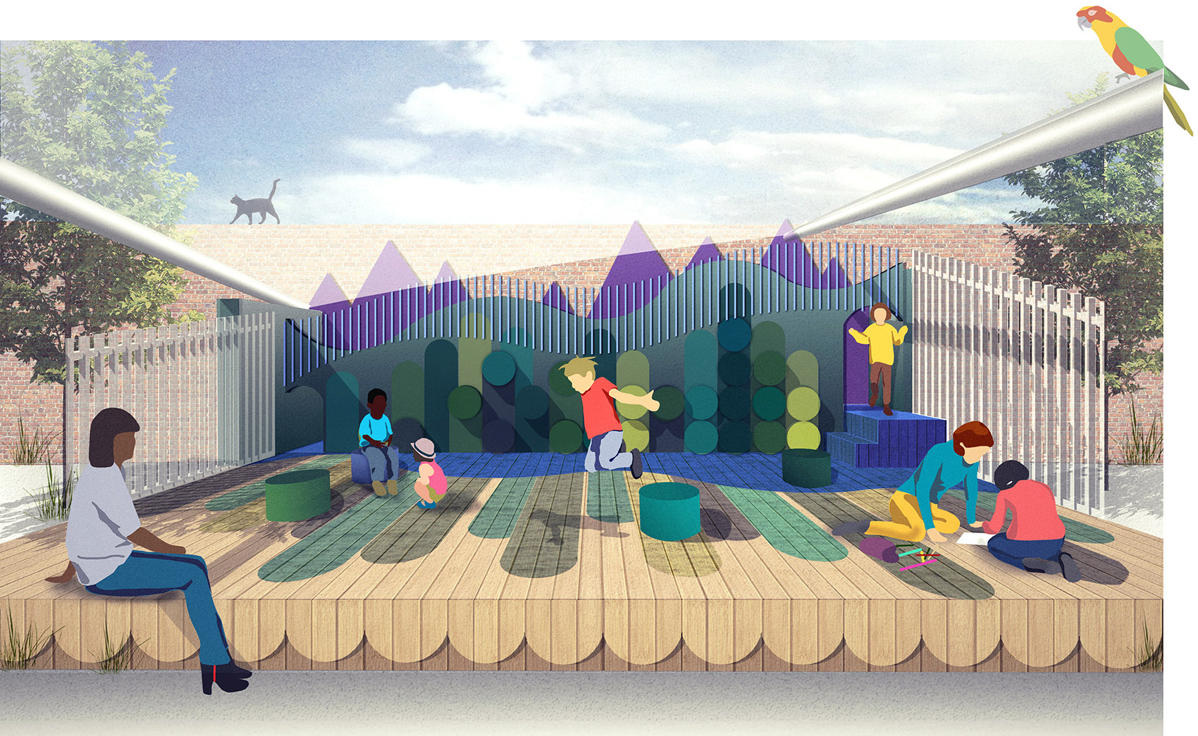 Outdoor Classroom by Collective Works - 谷德设计网