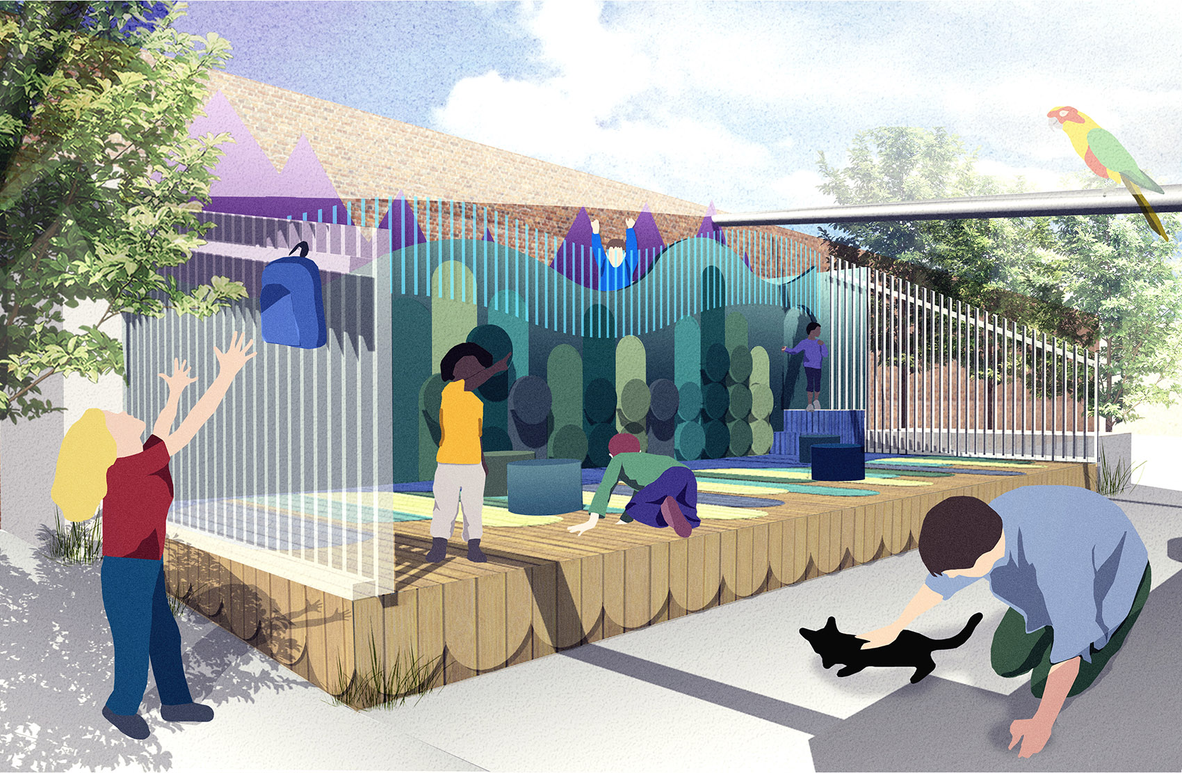 Outdoor Classroom by Collective Works - 谷德设计网
