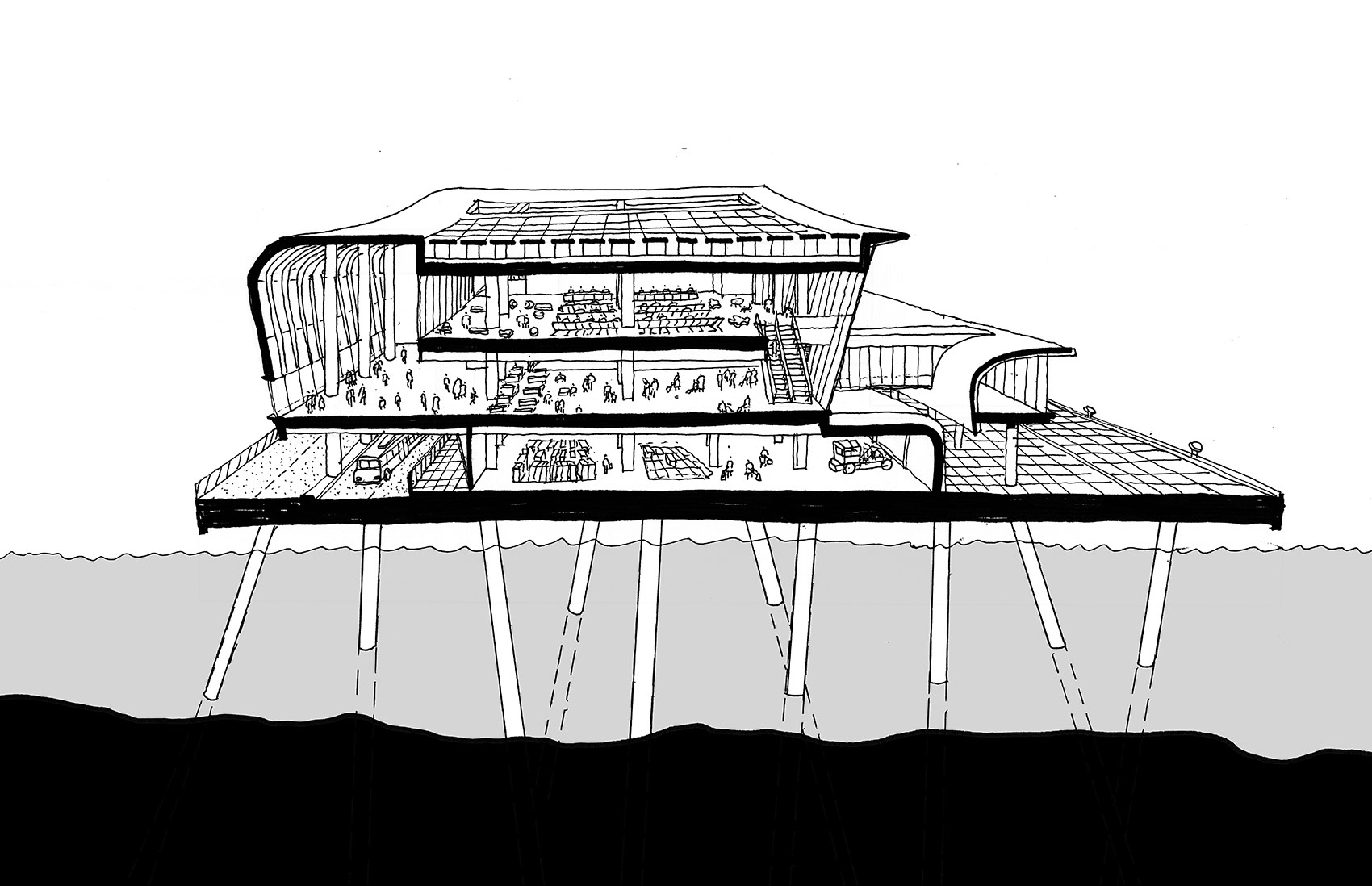 Shanghai Wusongkou International Cruise Port Passenger Building, China ...