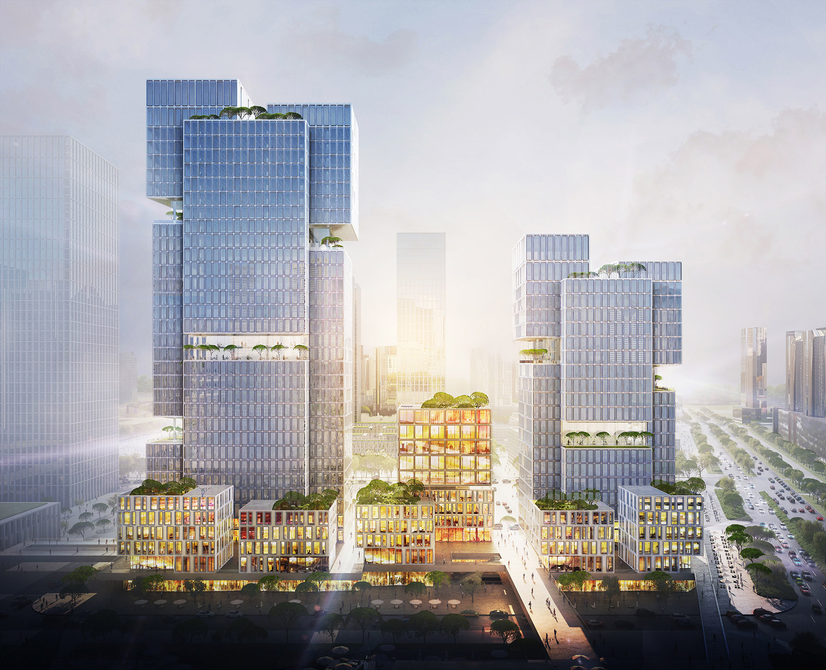 Vertical Composition – gmp Wins Competition For China Telling - 谷德设计网