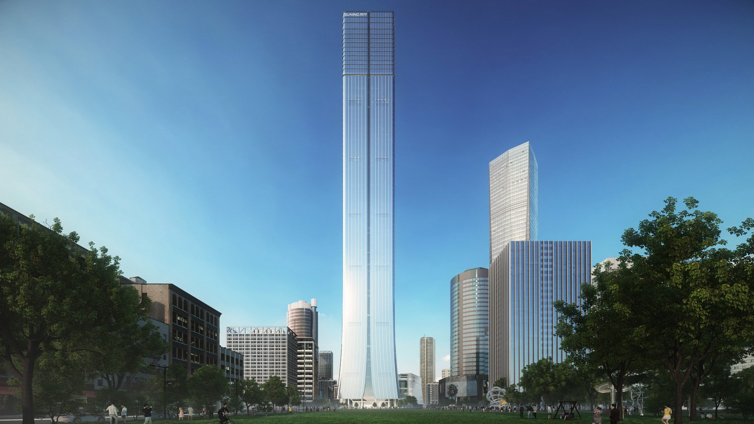 Nanjing Xin Jie Kou Suning Plaza, China by Aedas - 谷德设计网