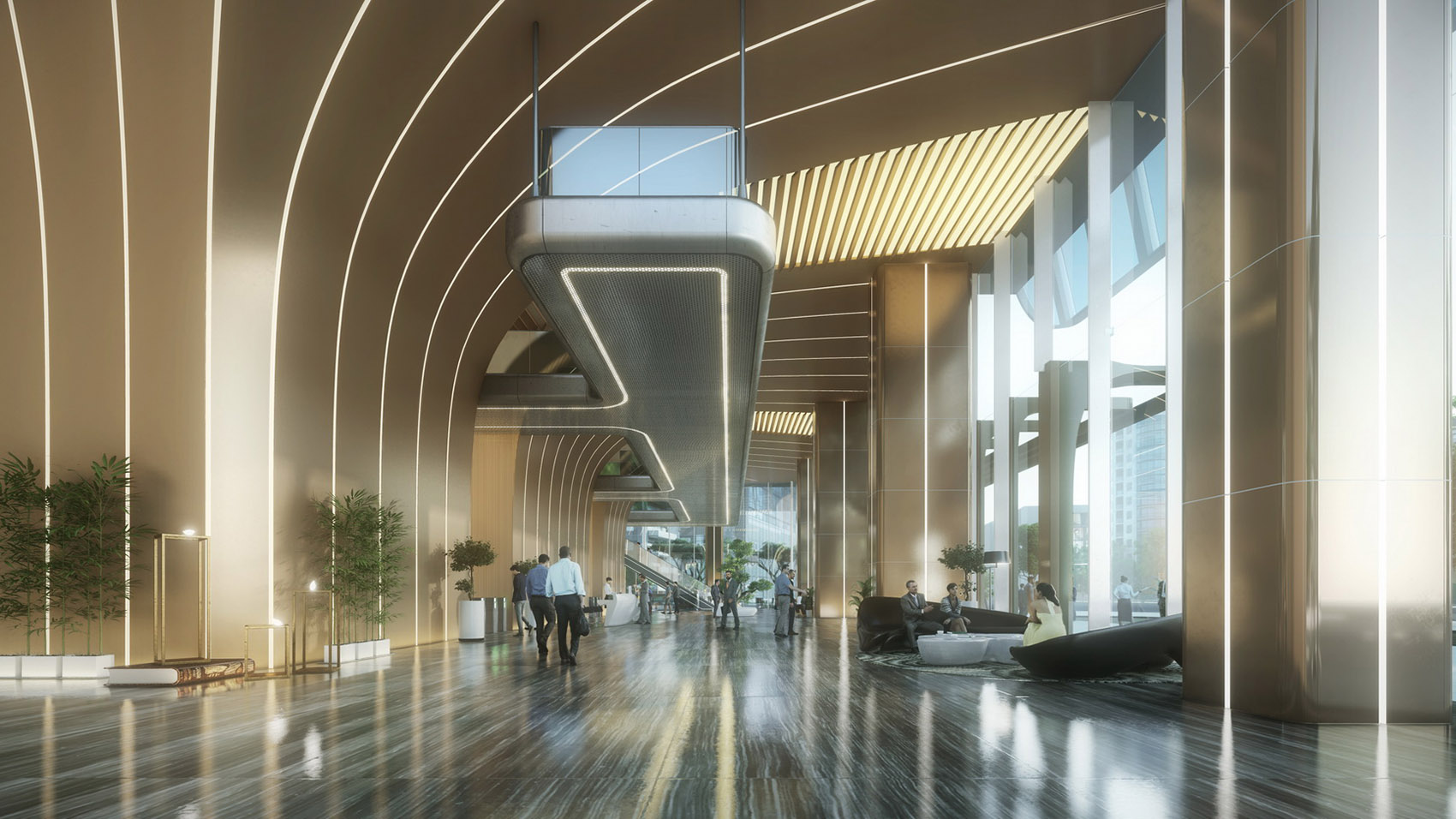 Nanjing Xin Jie Kou Suning Plaza, China by Aedas - 谷德设计网