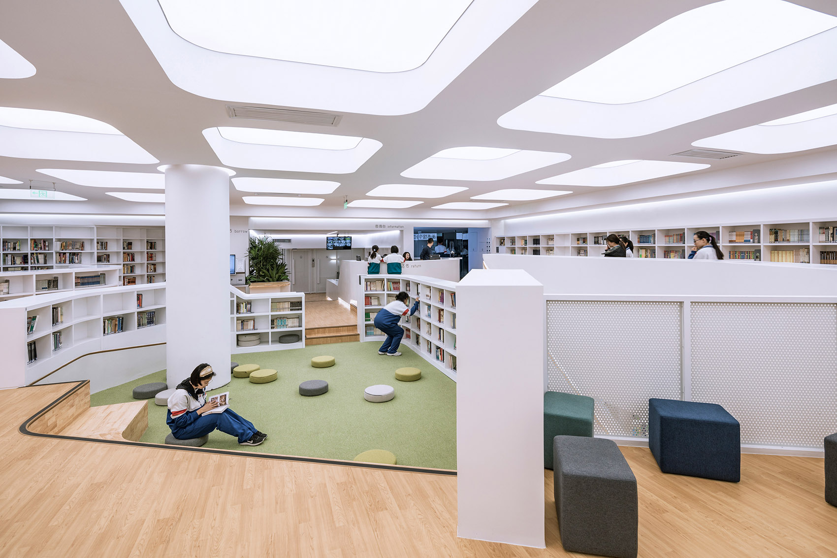 Jingshan School Library Renovatio, China by Hui-Yin Design & Research ...