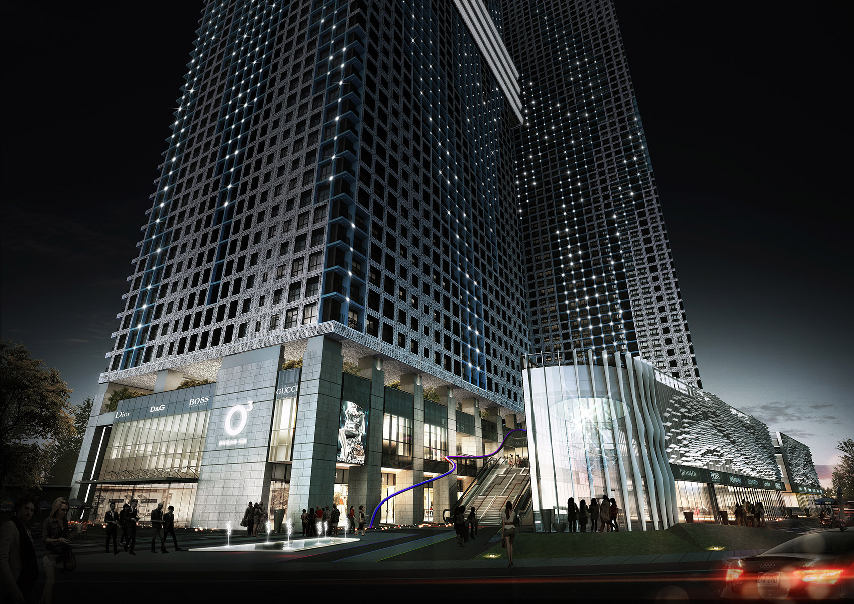 O cubic Plaza, China by Infinite Architects - 谷德设计网