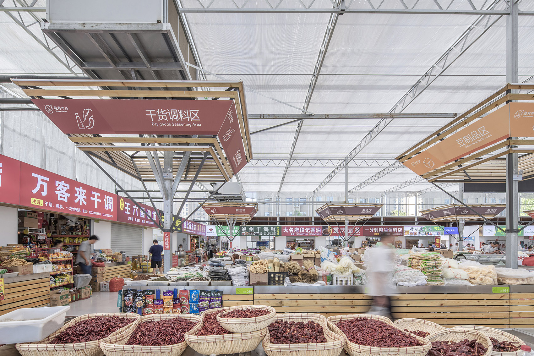 Temporary Site of Shengli Market, China by LUO studio - 谷德设计网
