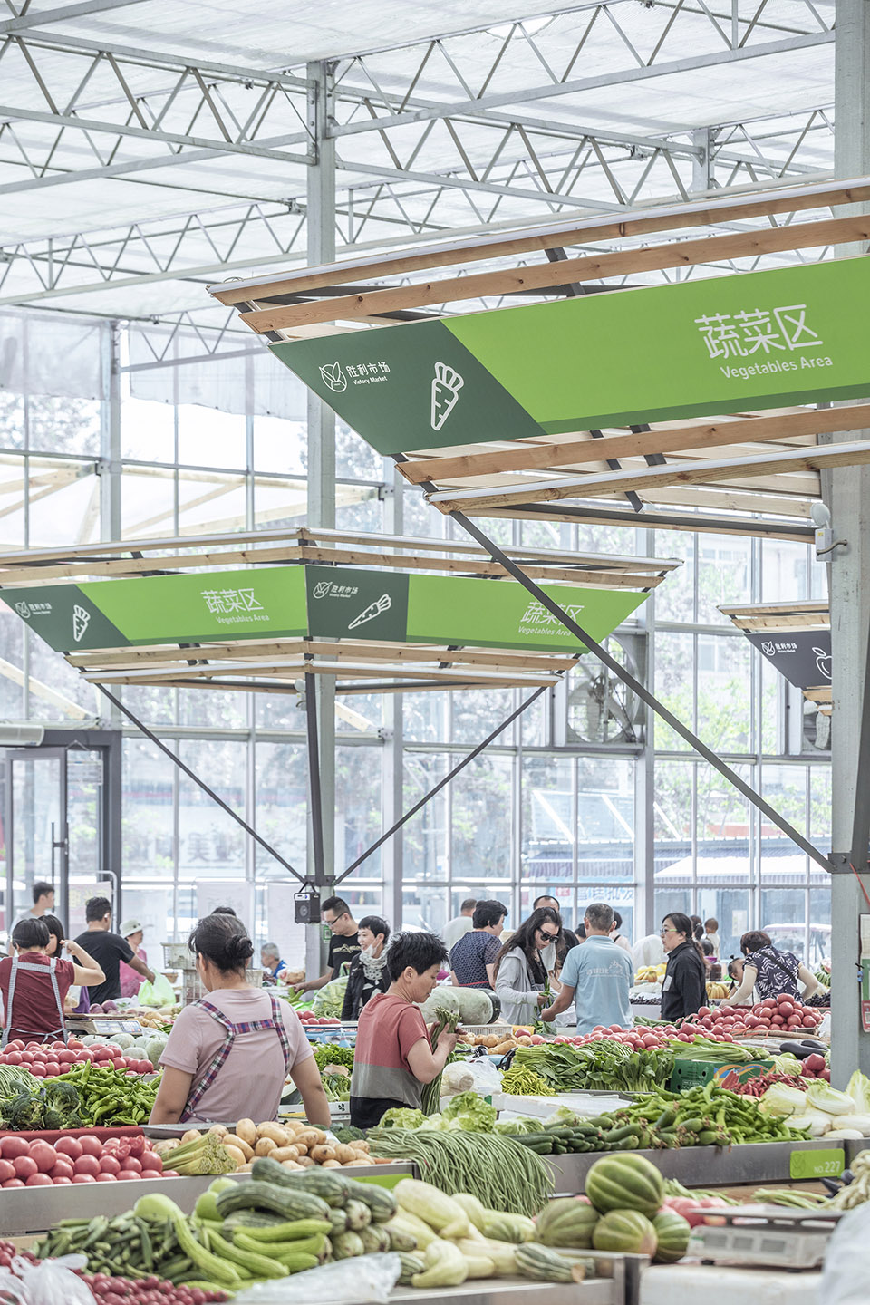 Temporary Site of Shengli Market, China by LUO studio - 谷德设计网