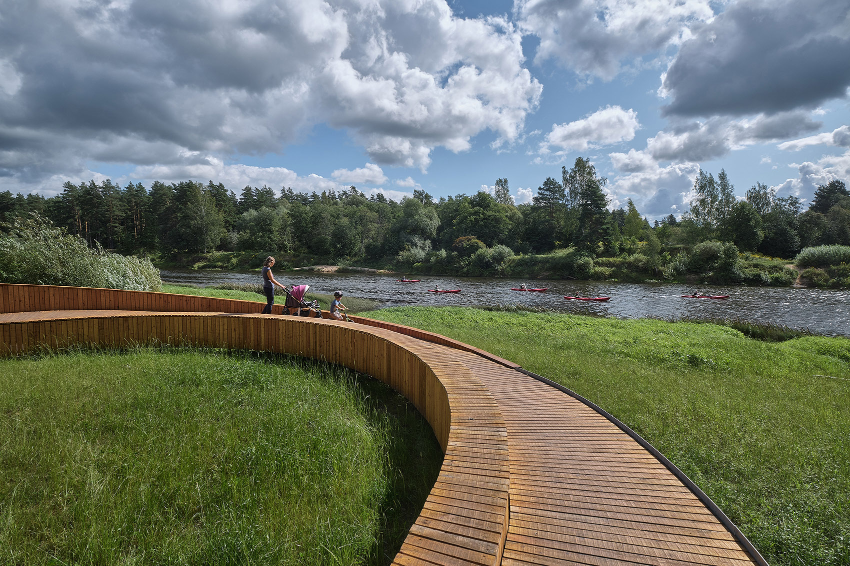 Pedestrian Path and View Terrace in Park of Senses by Didzis Jaunzems ...