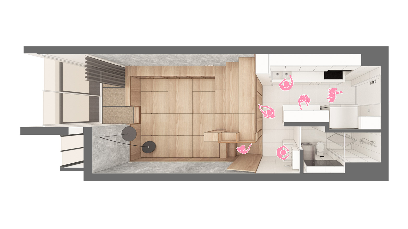 Renovation design of a 40-square-meter living space, China by ...