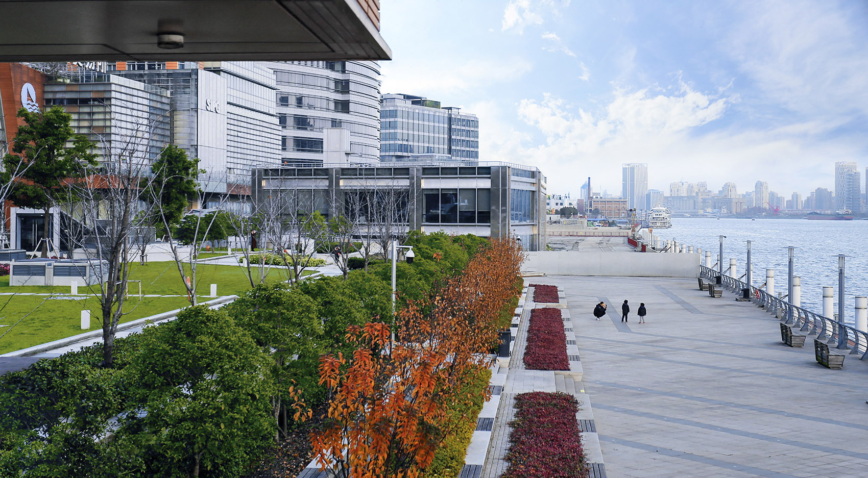 Shanghai north bund riverside mountain block landscape, China by OFFICE ...