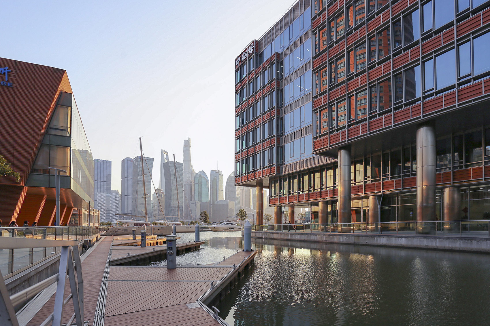 Shanghai north bund riverside mountain block landscape, China by OFFICE ...