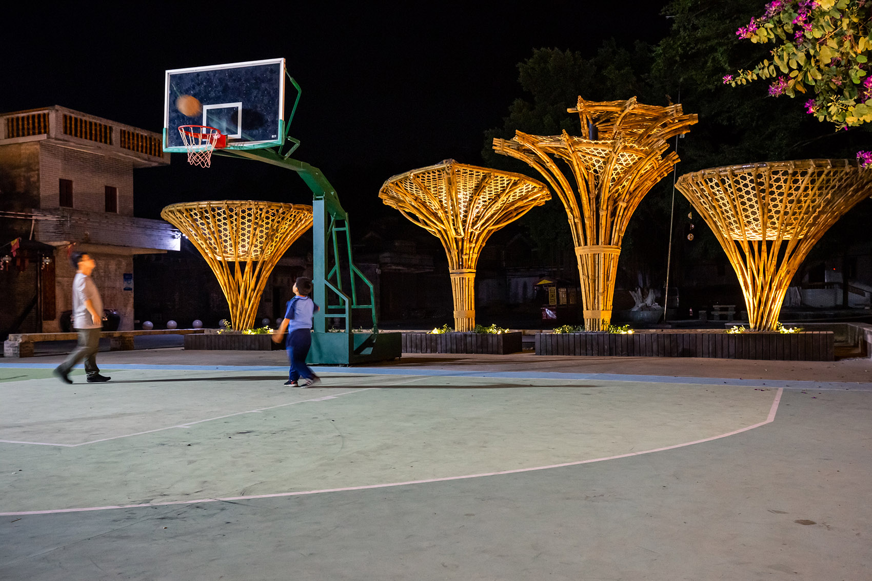 Changqi Stadium Bamboo Corridor, China by cnS + School of Architecture ...