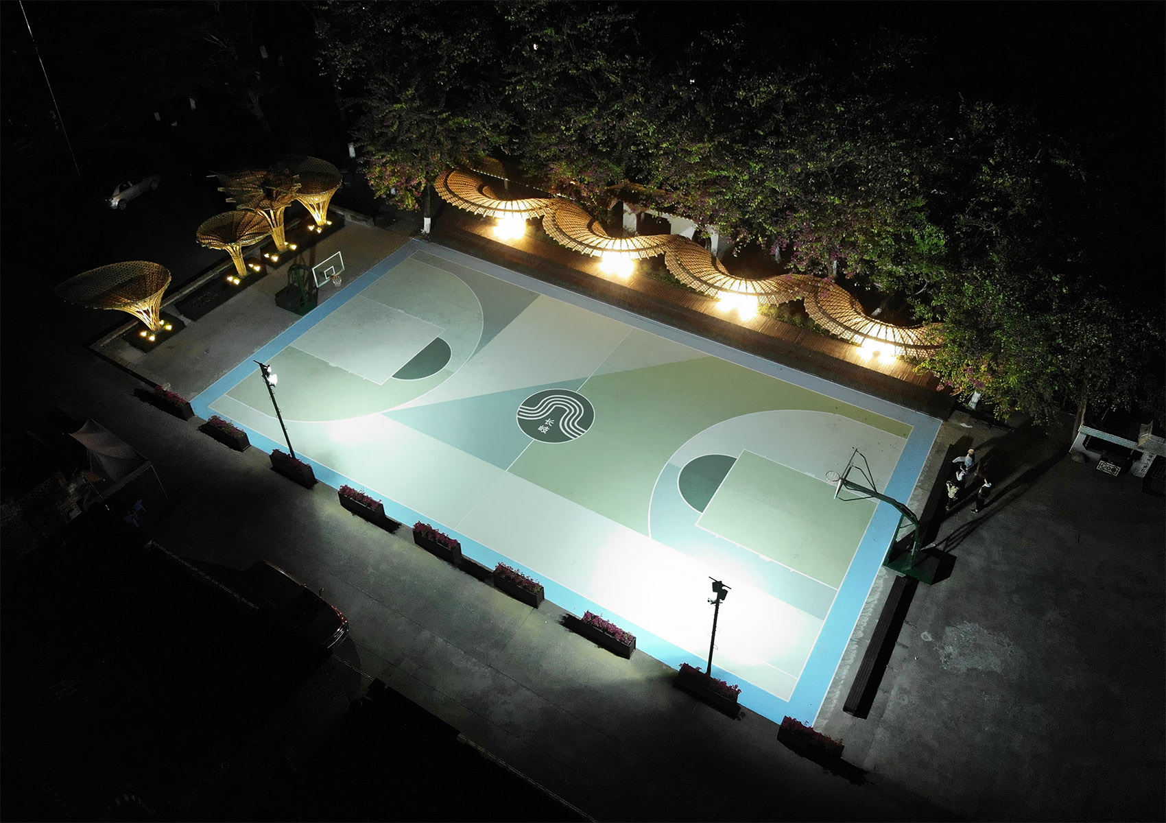 Changqi Stadium Bamboo Corridor, China by cnS + School of Architecture ...