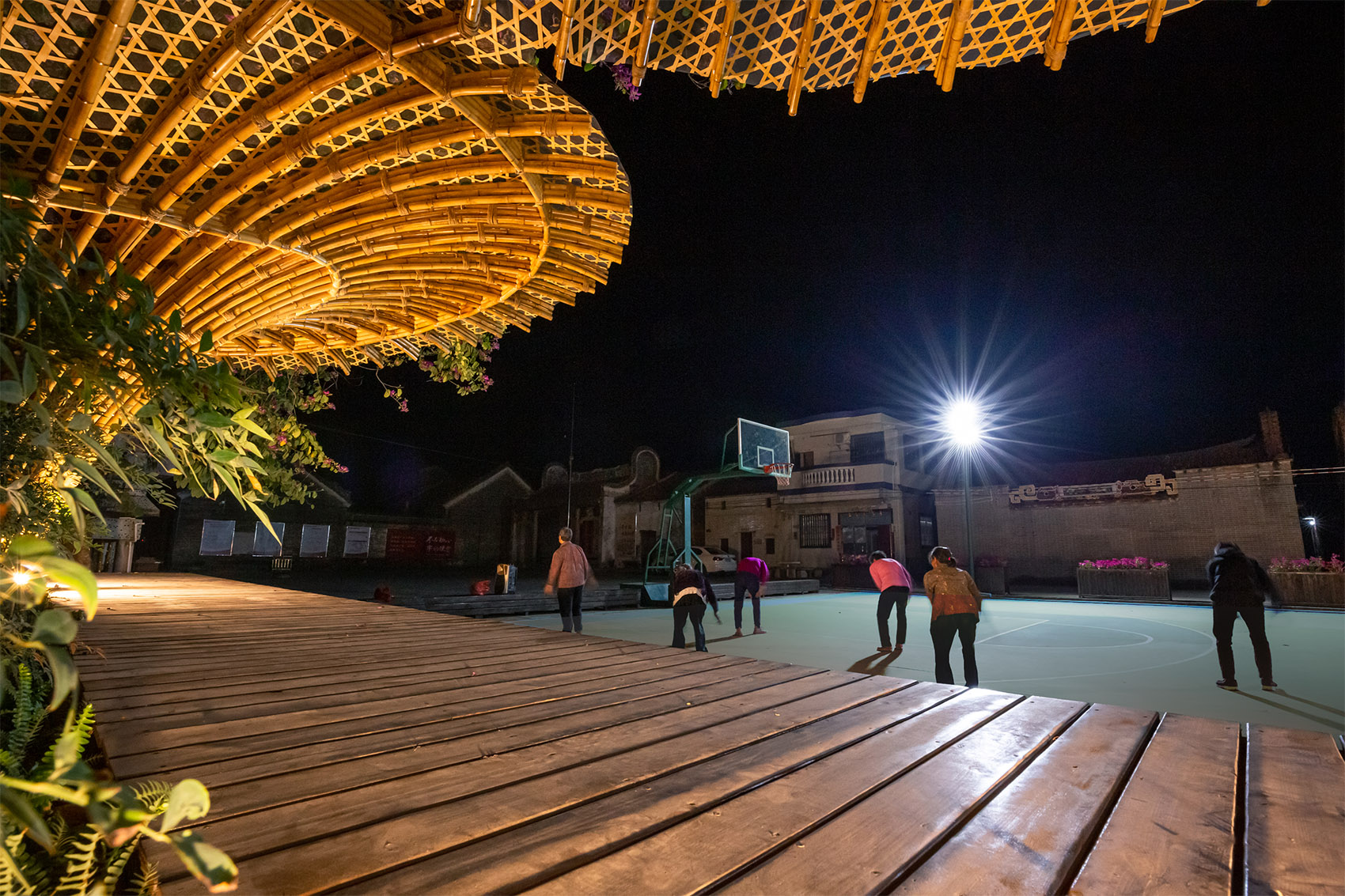Changqi Stadium Bamboo Corridor, China by cnS + School of Architecture ...