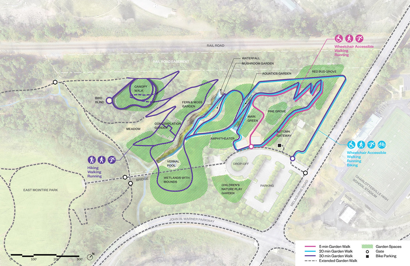 2019 ALSA Analysis and Planning Honor Award: McIntire Botanical Garden ...