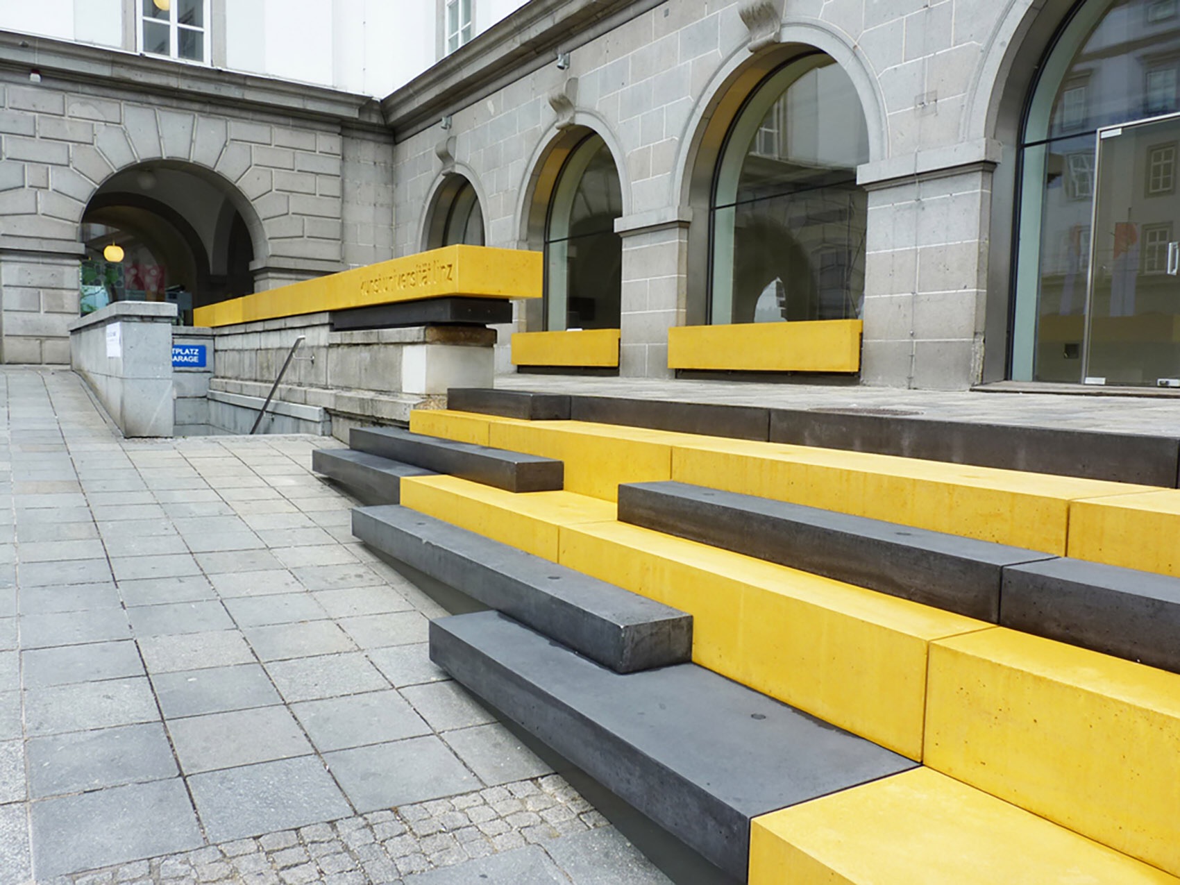 Seating steps for the linz art university, Austria by Caramel ...