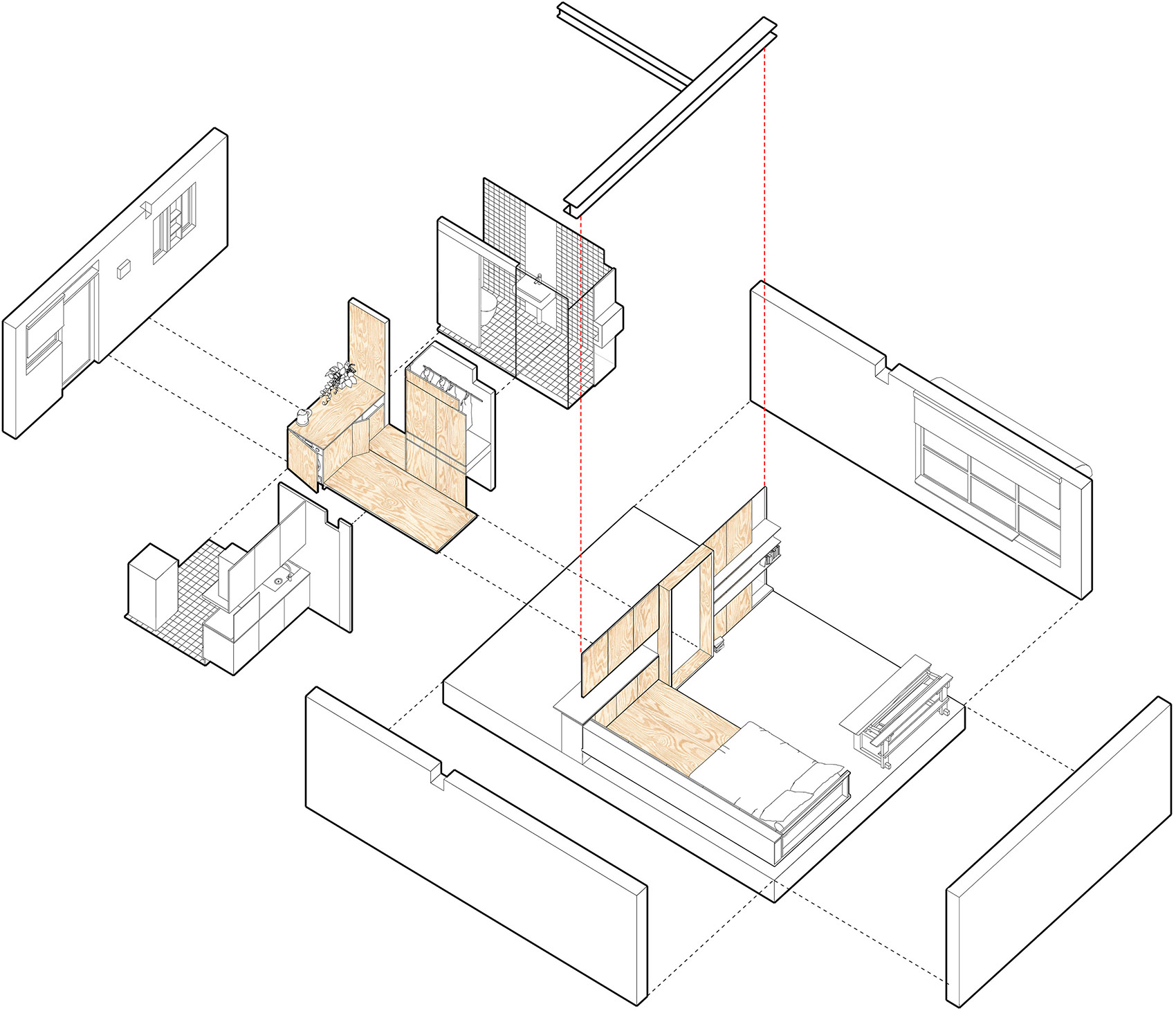 Fitzroy Micro-apartment, Australia by WHDA - 谷德设计网