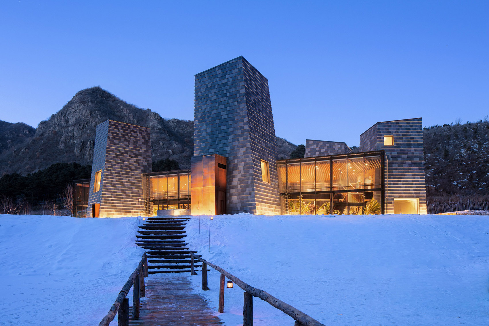 Forest Valley Hot spring Center, China by B.L.U.E. Architecture Studio ...