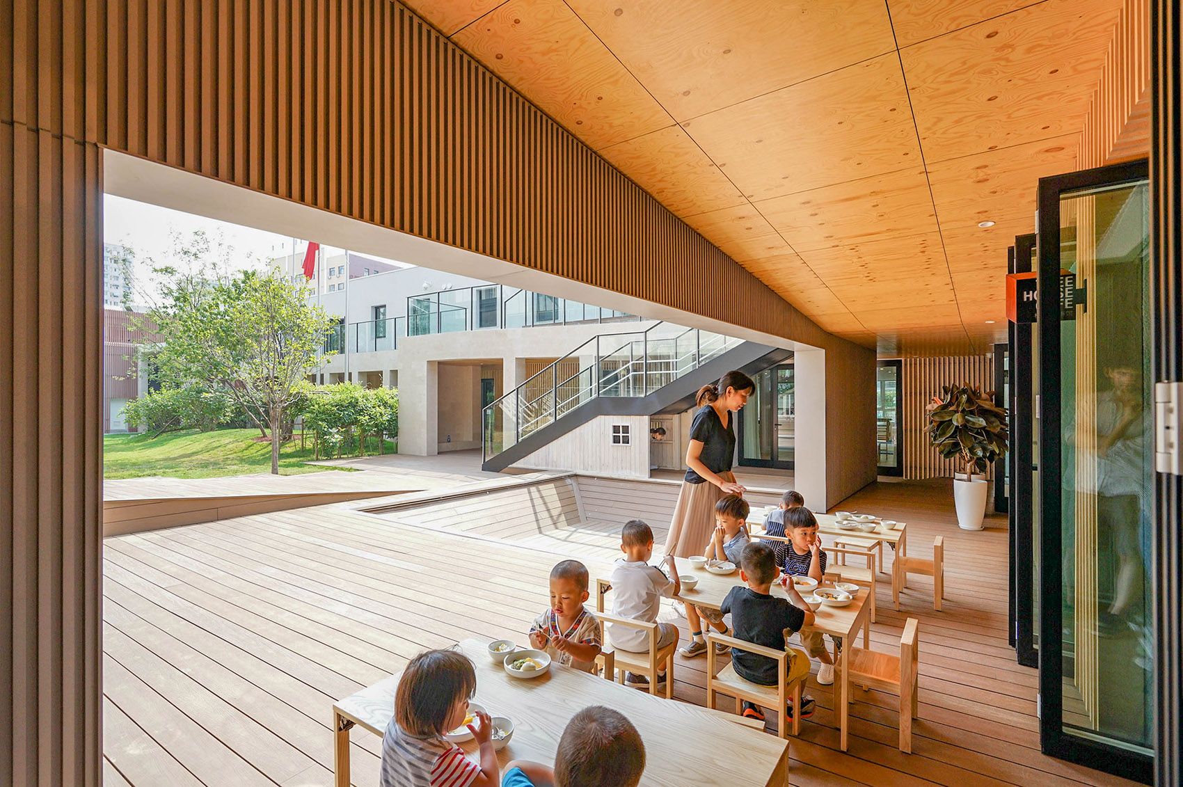 IBG Kindergarten, China by HIBINOSEKKEI + Youji no Shiro + KIDS DESIGN ...