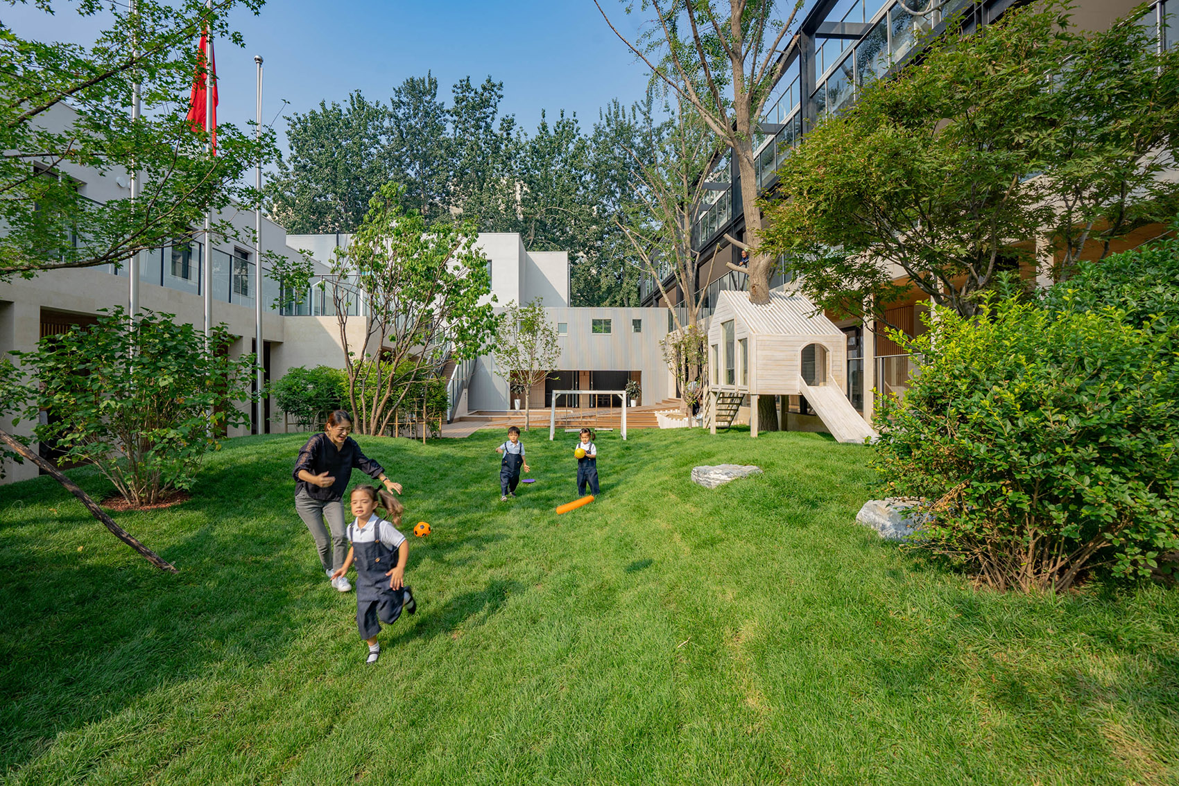 IBG Kindergarten, China by HIBINOSEKKEI + Youji no Shiro + KIDS DESIGN ...
