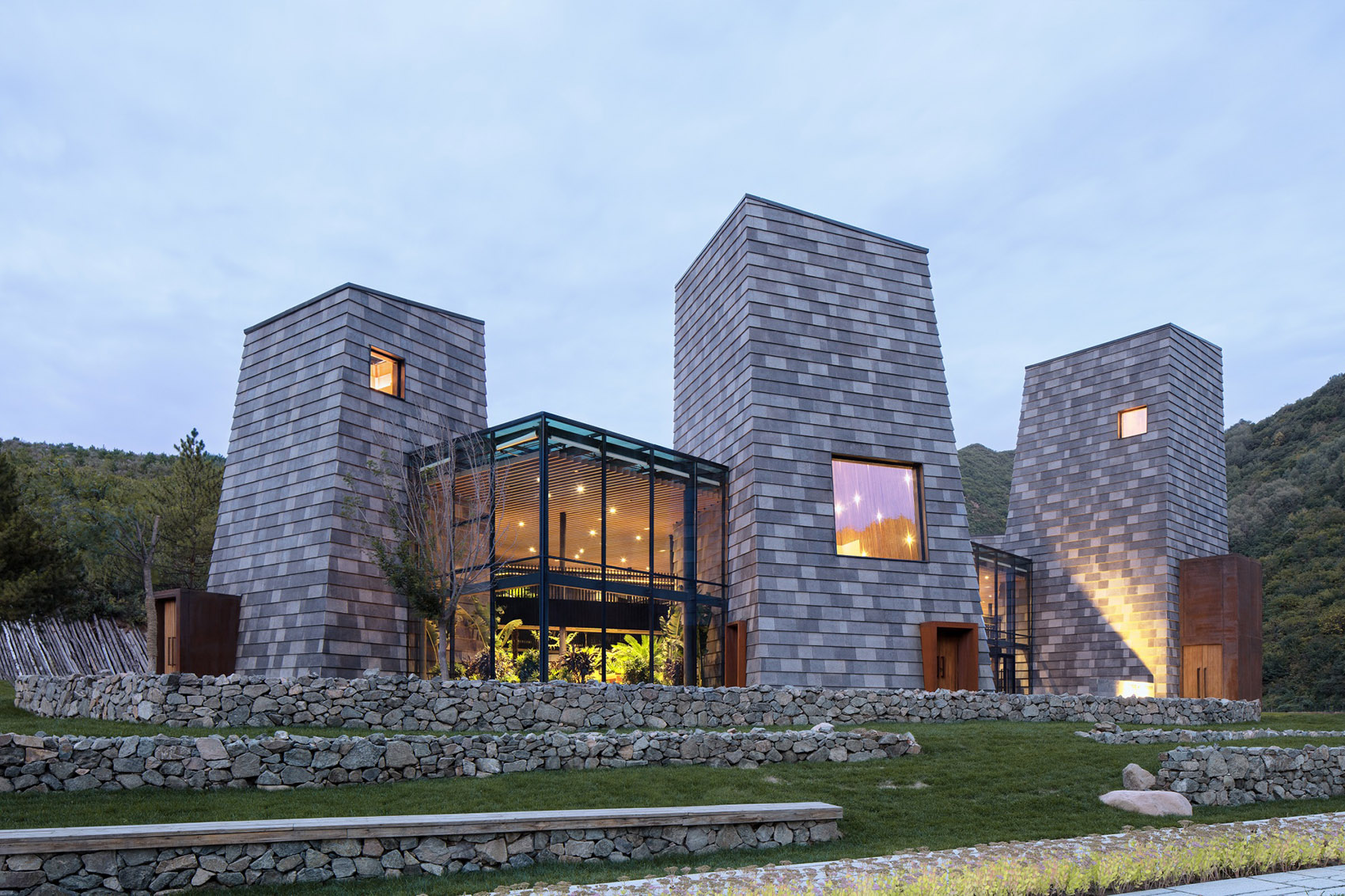 Forest Valley Hot spring Center, China by B.L.U.E. Architecture Studio ...