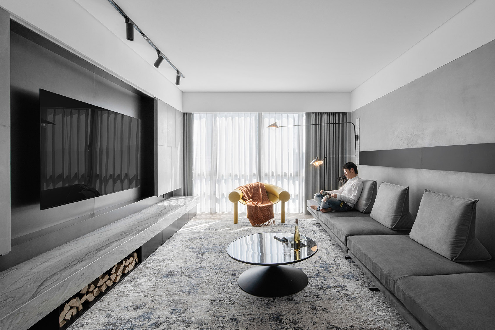 Design of Flat by Huangpu River, China by FOUND ARCHITECTS - 谷德设计网