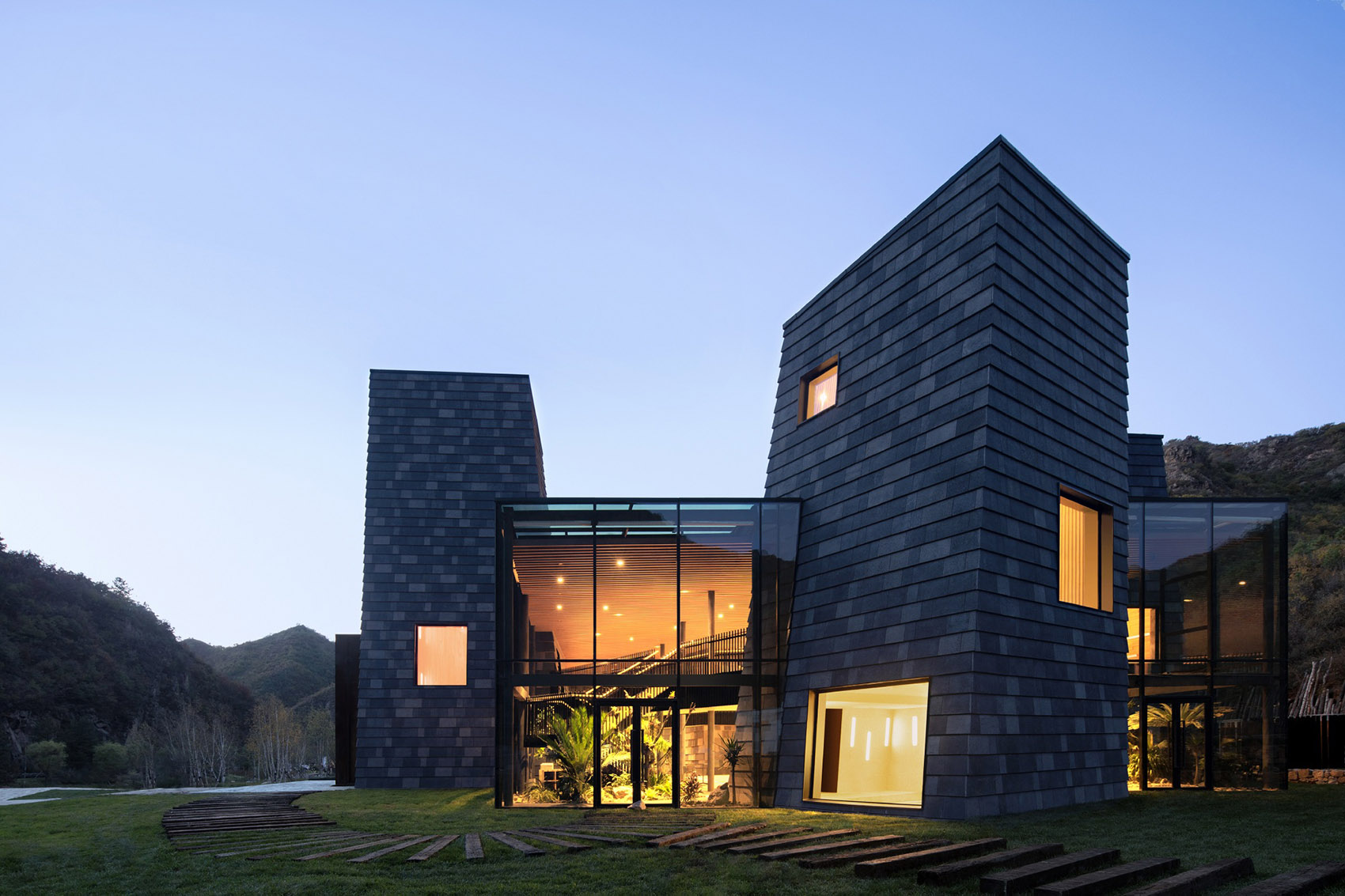 Forest Valley Hot spring Center, China by B.L.U.E. Architecture Studio ...