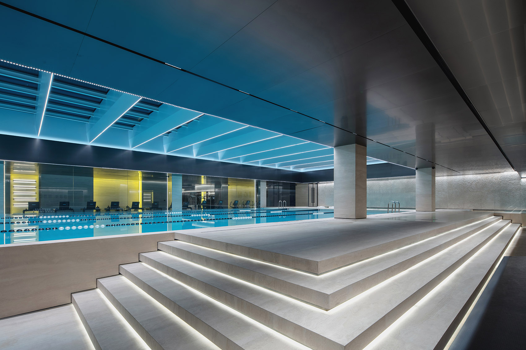 Fusion Fitness·q-plex Premium Club, China by PONE Architecture - 谷德设计网