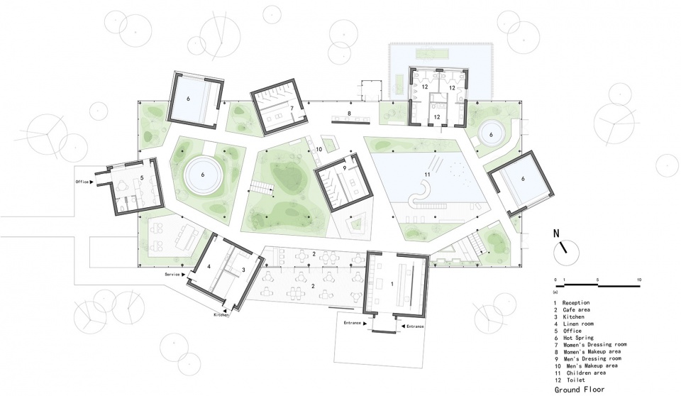 Forest Valley Hot spring Center, China by B.L.U.E. Architecture Studio ...