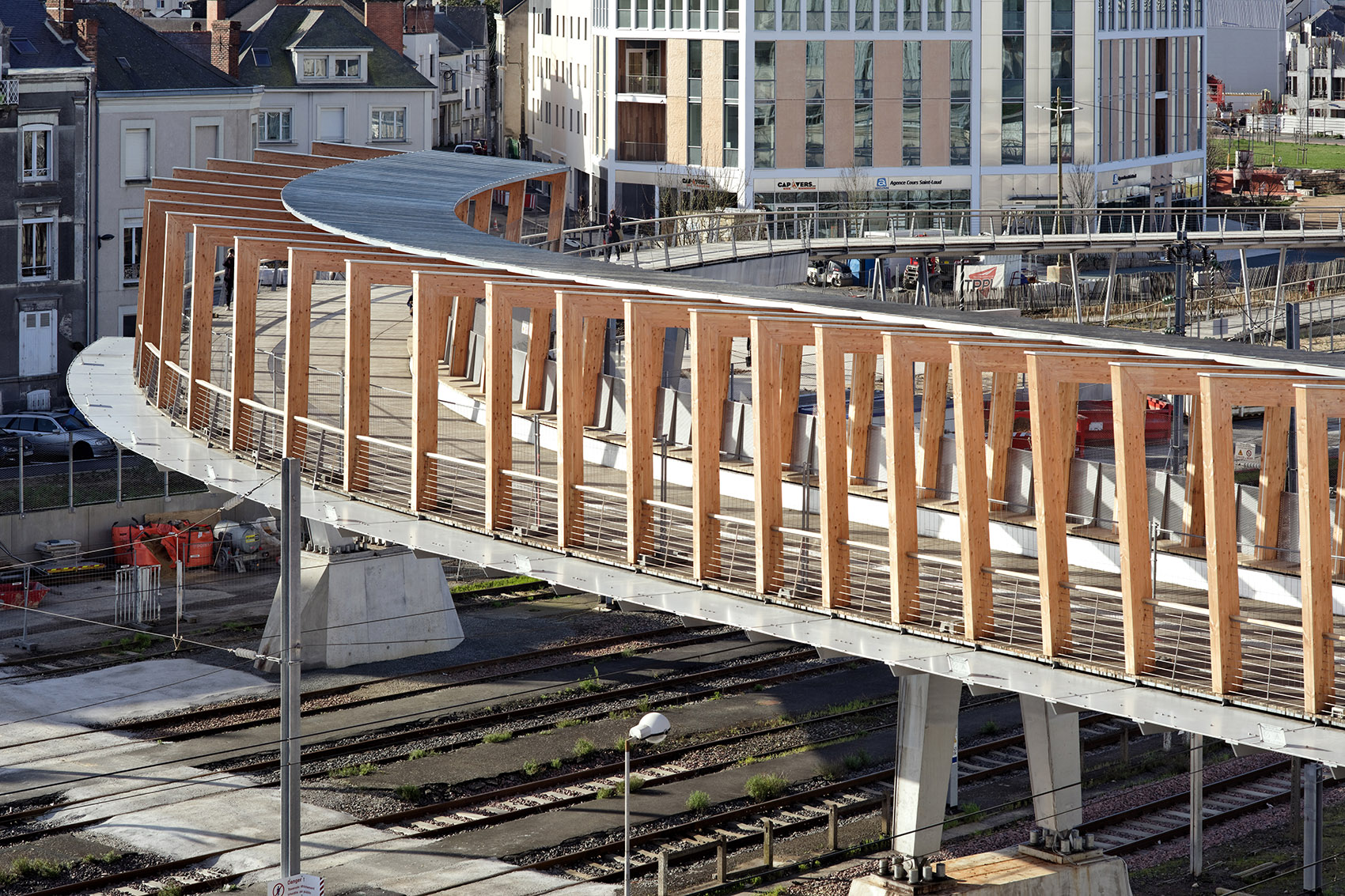 The bridge at the Angers Saint-Laud train station by Dietmar ...